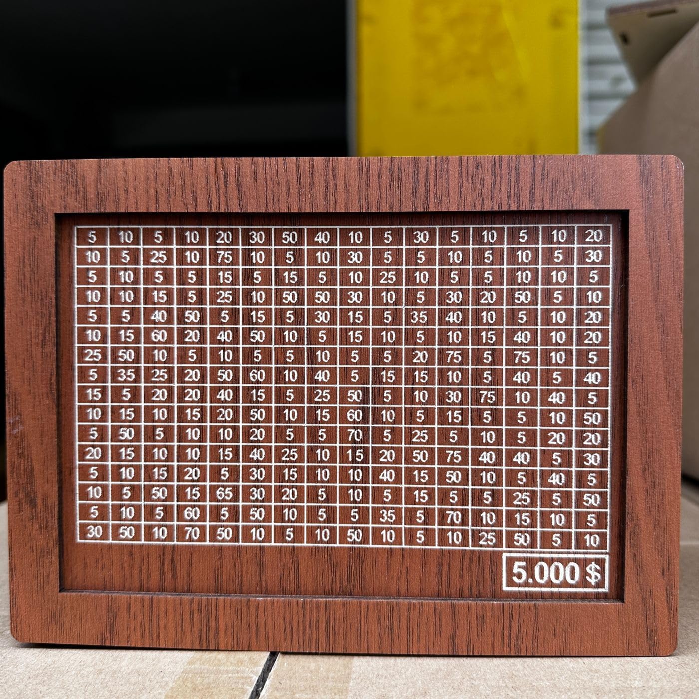 Amazon.com: Money Saving Box,Wooden Money Box,Savings Box,with Money ...