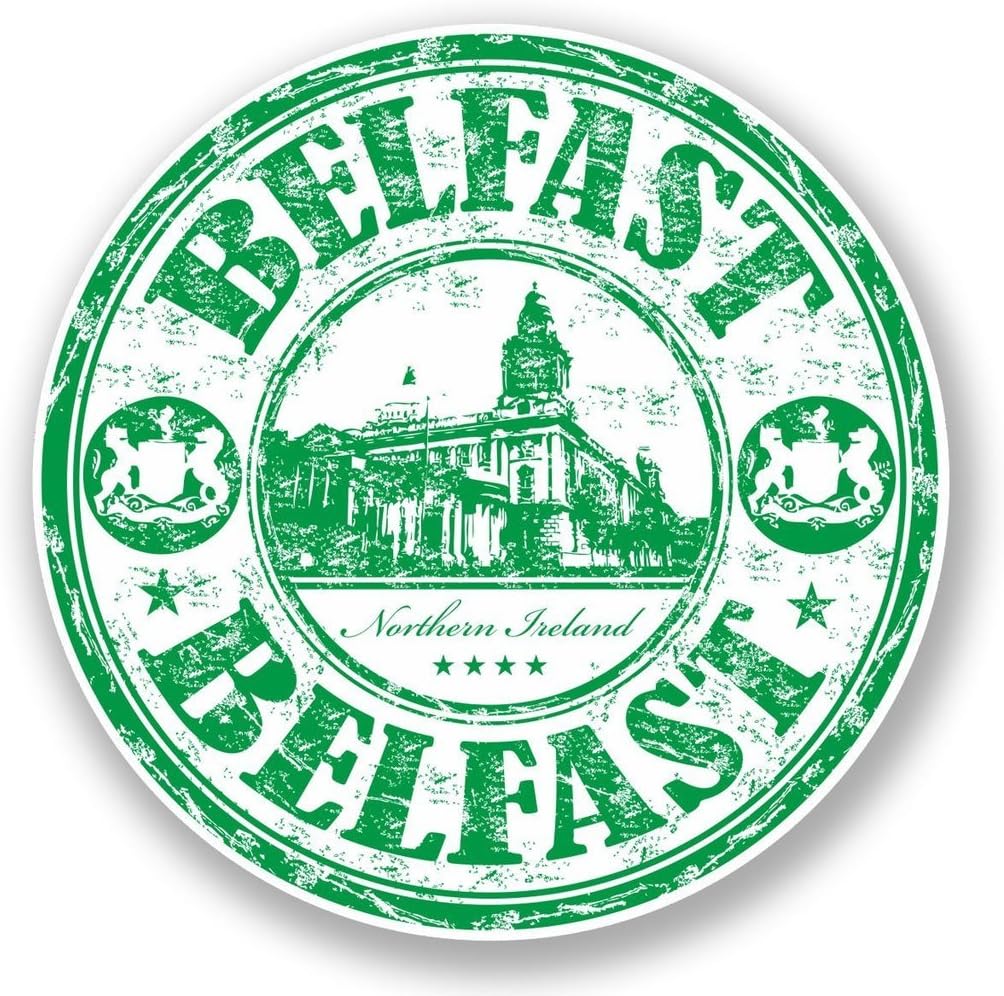 Amazon.com - Belfast Northern Ireland Vinyl Sticker Decal Laptop Car ...