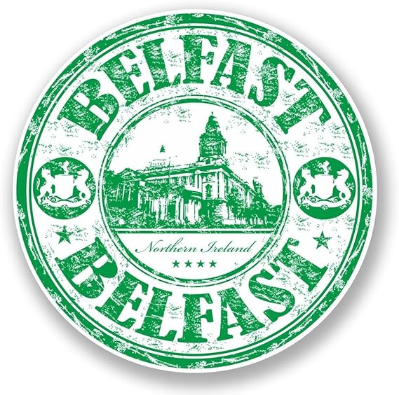 Amazon.com - Belfast Northern Ireland Vinyl Sticker Decal Laptop Car ...