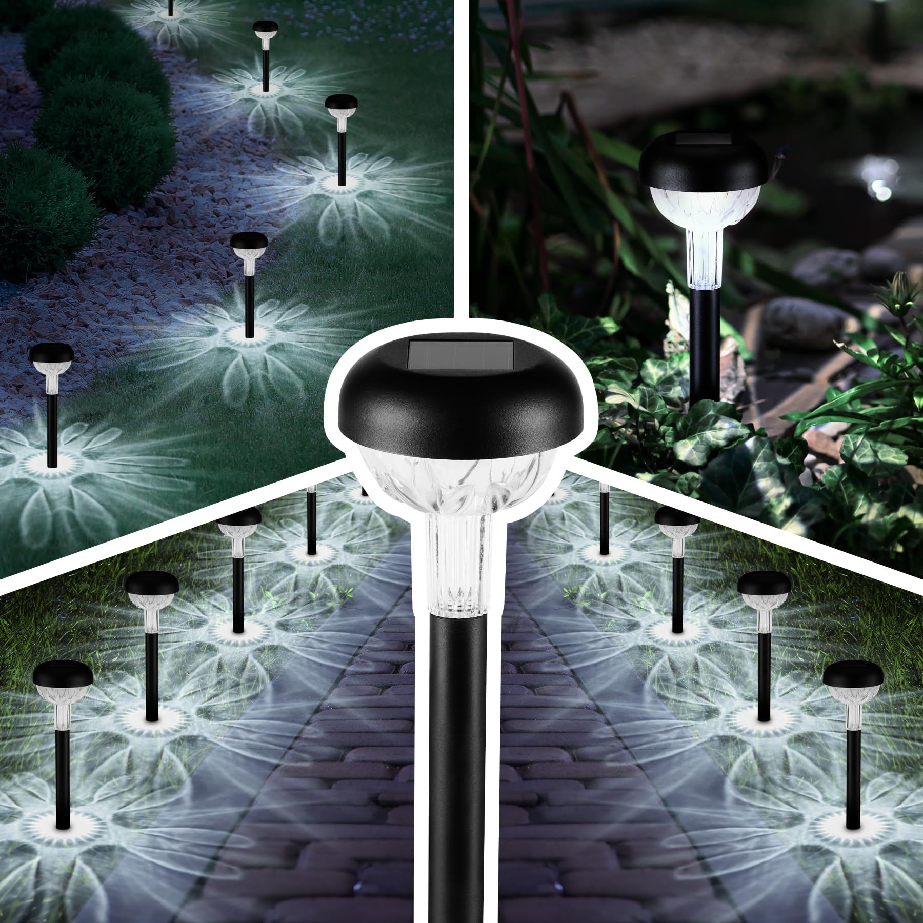 Snapklik.com : MAGGIFT Solar Pathway Lights Outdoor, New Upgraded 10 ...