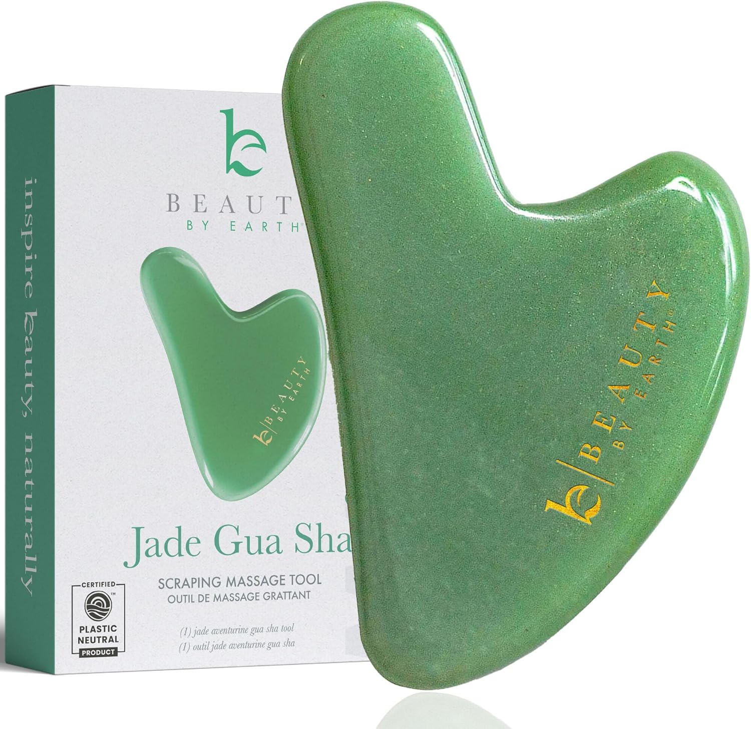 Jade Gua Sha Facial Tool - Guasha Facial Tool for Face Massager for ...