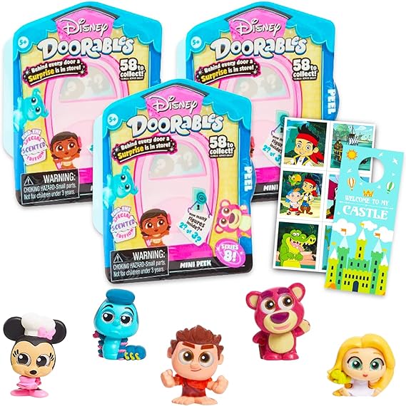 Amazon.com: Disney Doorables Series 8 Mega Pack - Bundle with 3 Disney ...