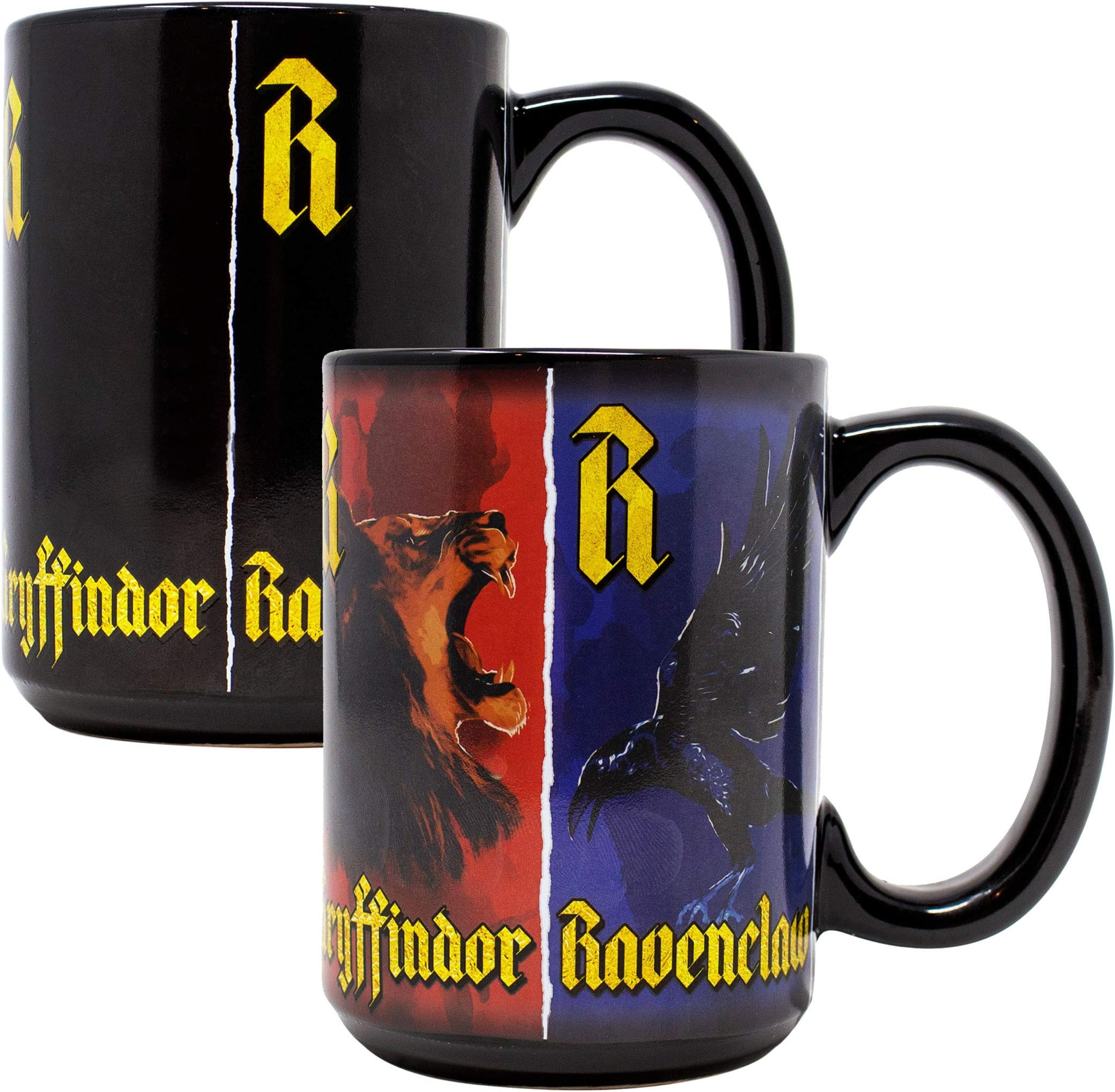Amazon.com | Harry Potter Hogwarts Houses Color Changing Mug: Coffee ...