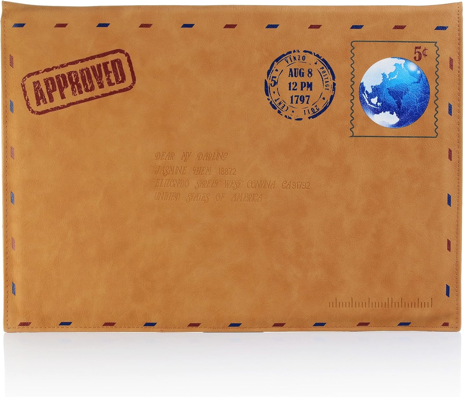 Amazon.com: Samdi Retro Genuine Handmade Leather Letter Post Envelope ...