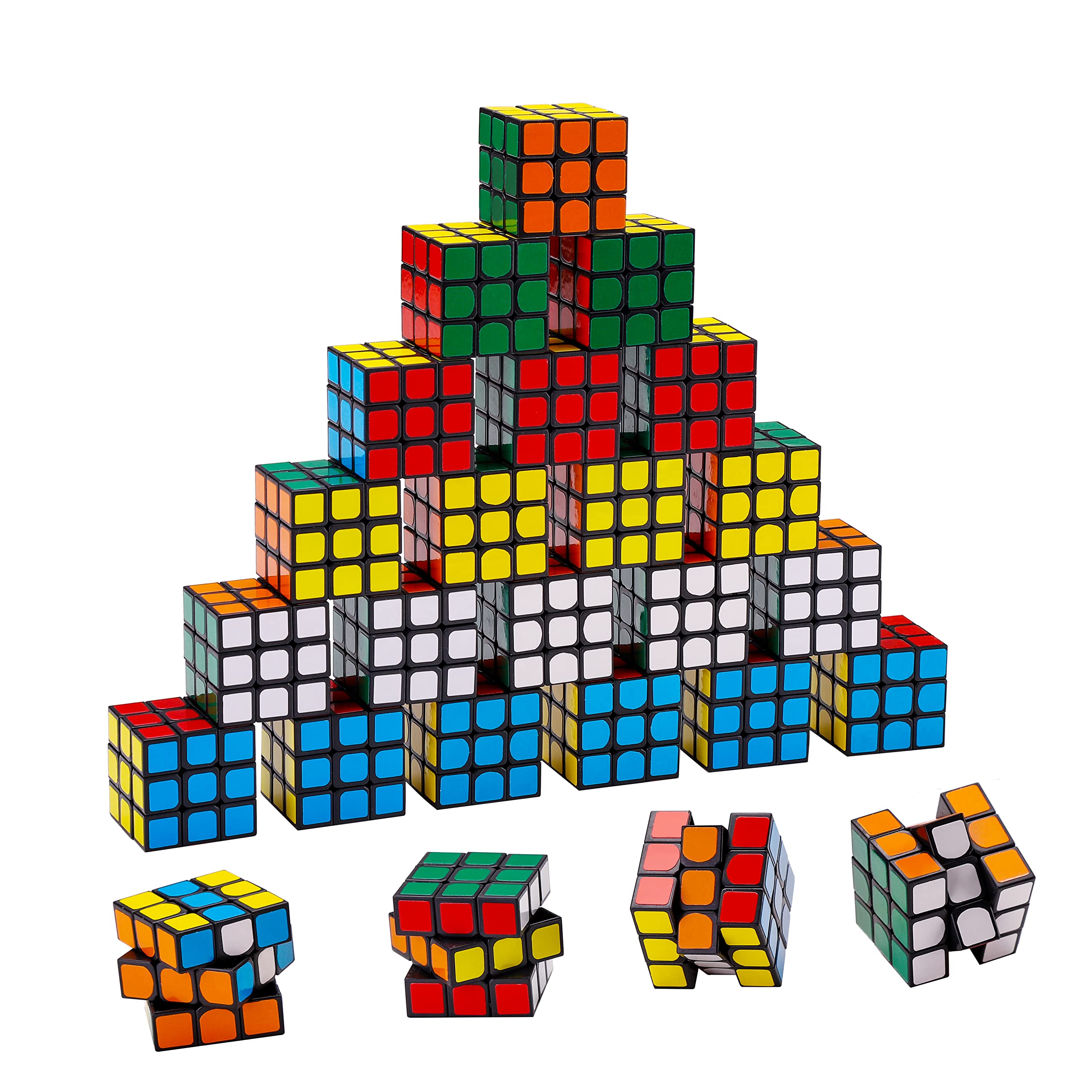 25Pcs Party Puzzle Toy, Jiele Mini Cubes Set Party Favors Cube Puzzle ...