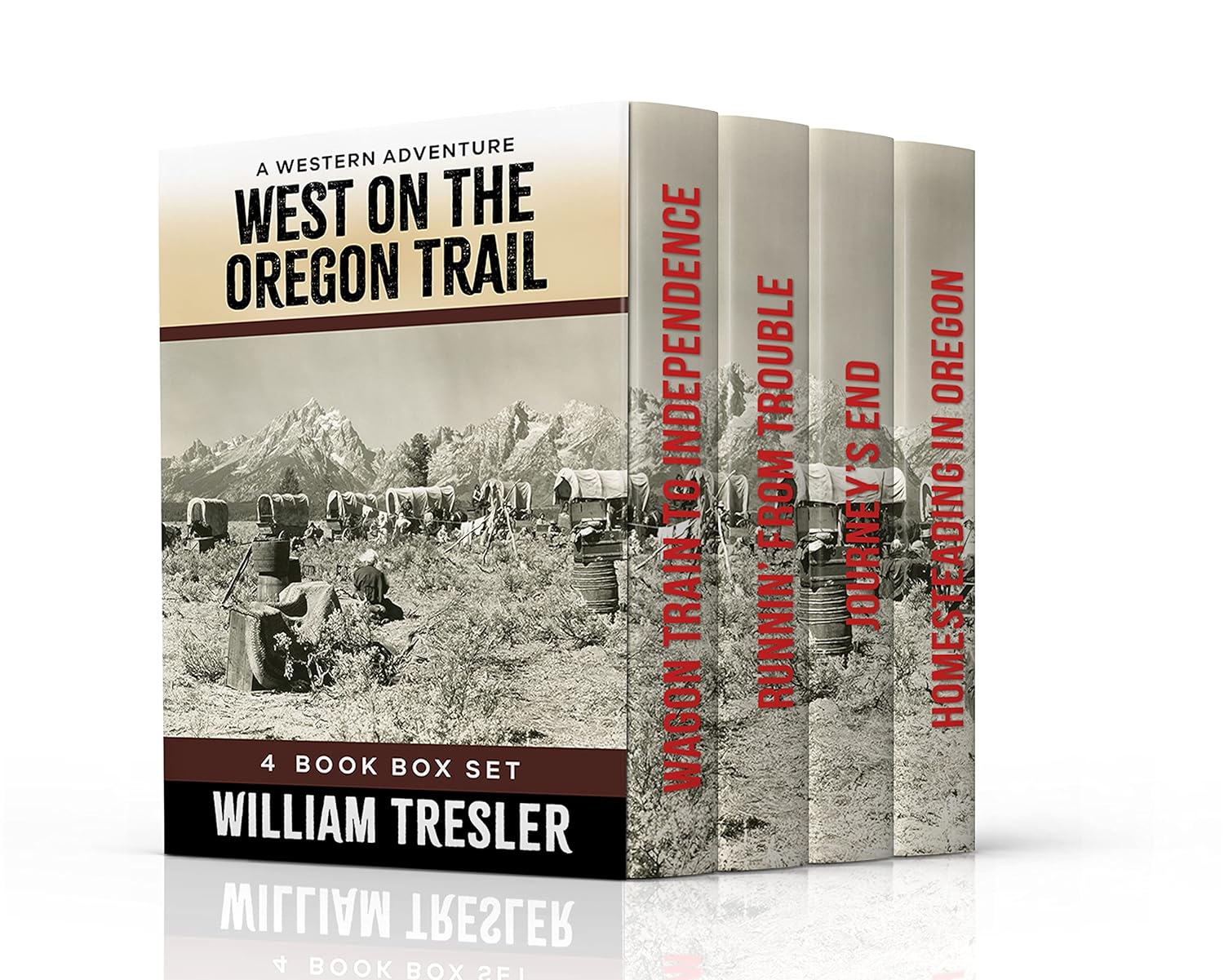 Amazon.com: West on the Oregon Trail: A Western Adventure - 4 Book Box ...