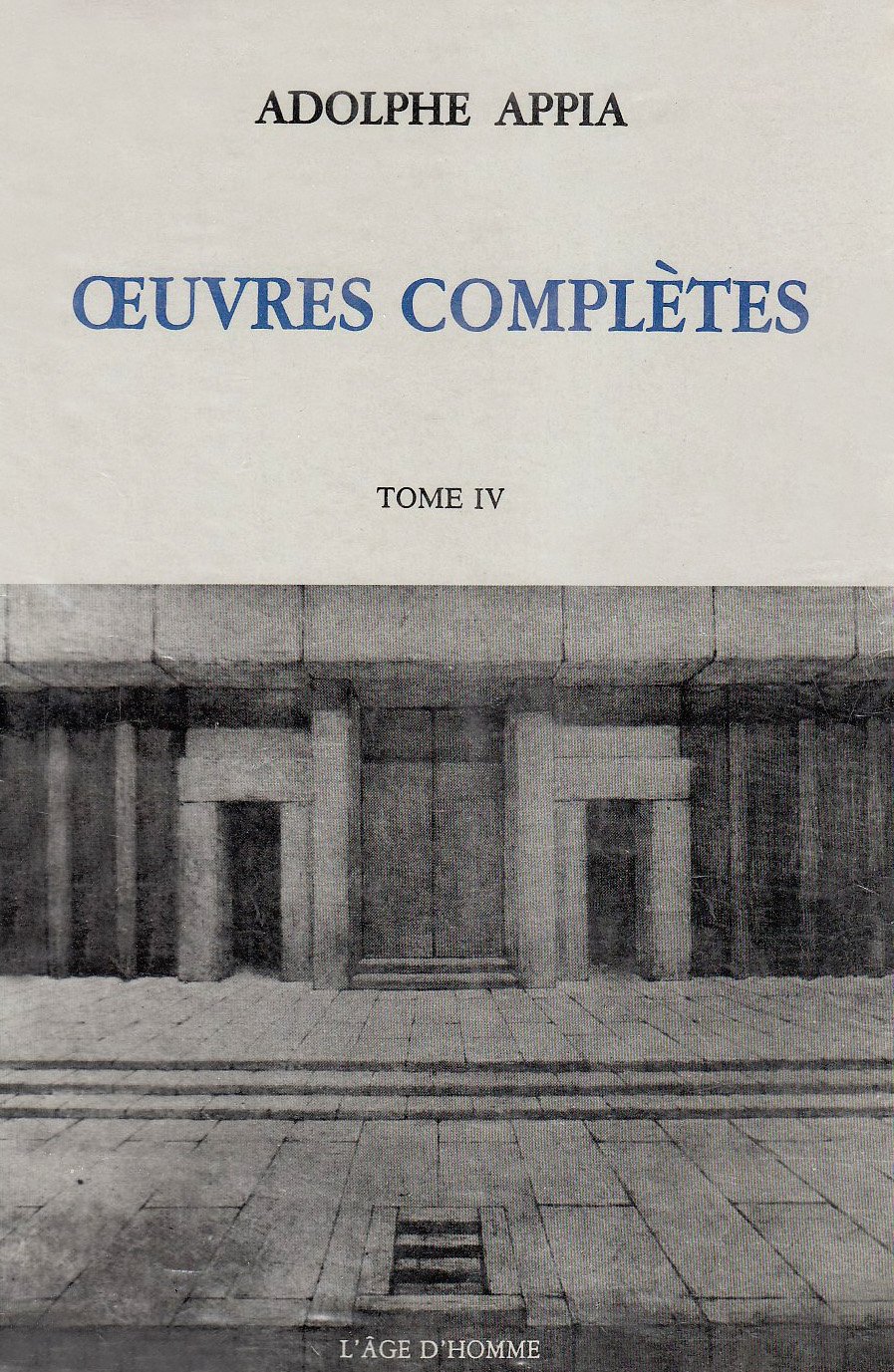 OEUVRES COMPLETES 1 : APPIA ADOLPHE: Amazon.it: Libri