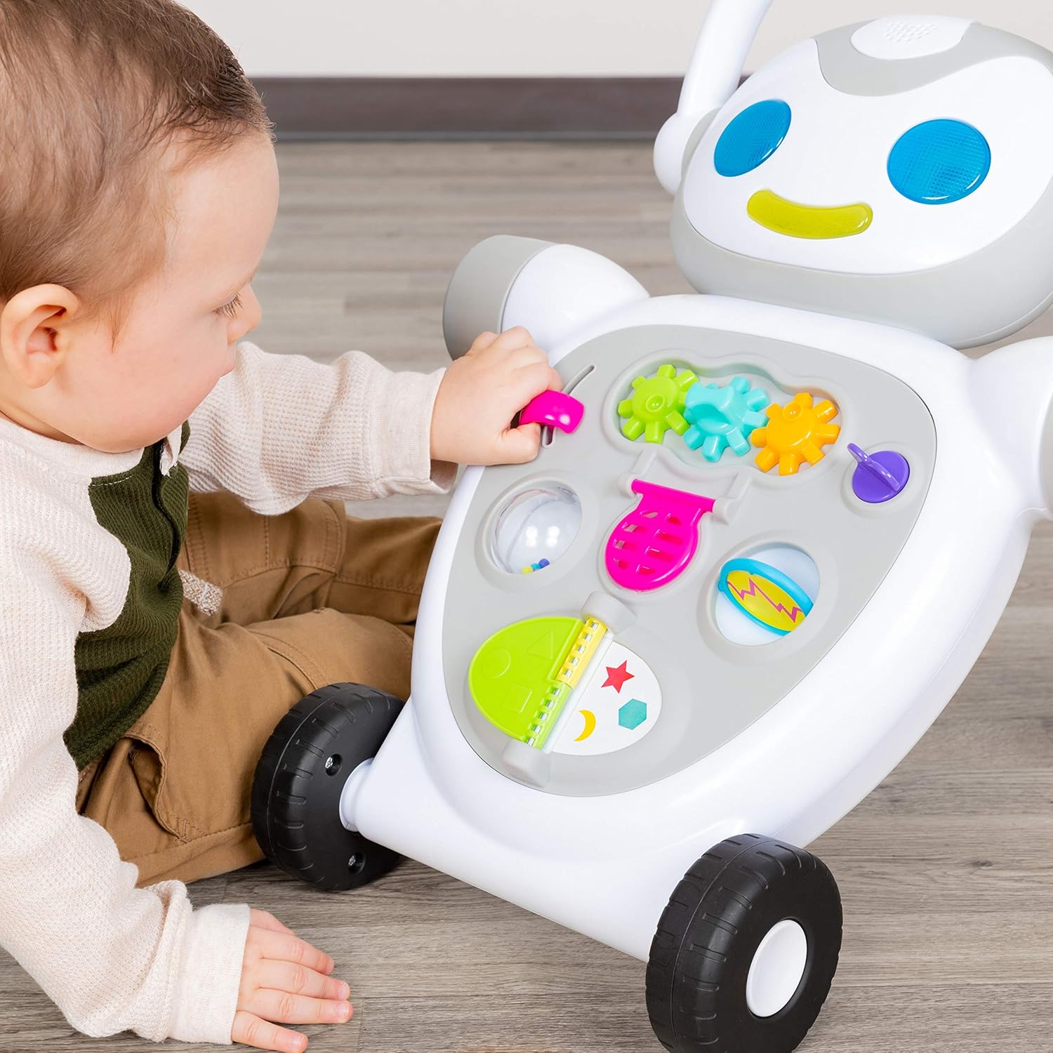 Smart Steps by Baby Trend Buddy Bot 2 en 1 Push Walker, Multi