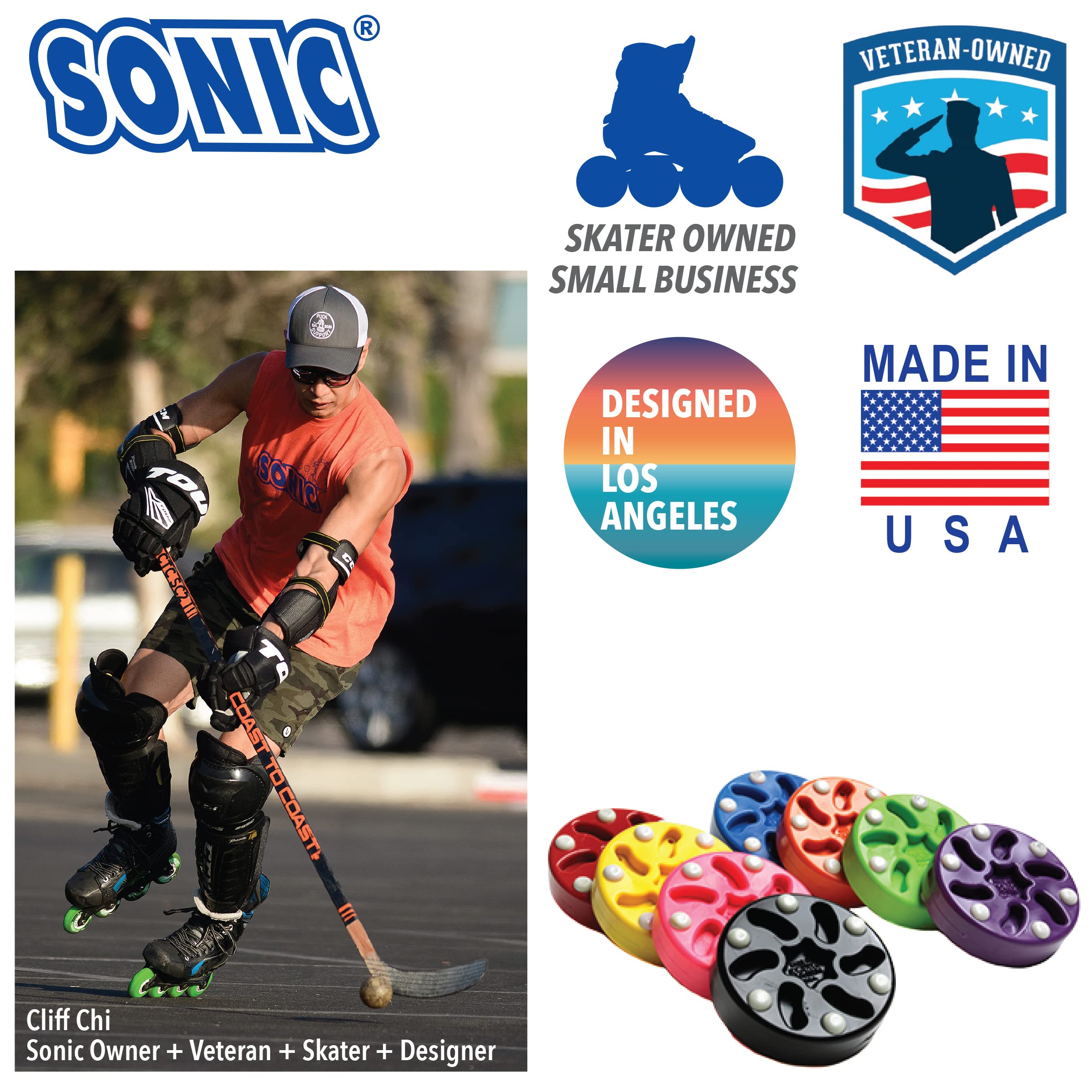 Snapklik.com : SONIC Roller Hockey Puck