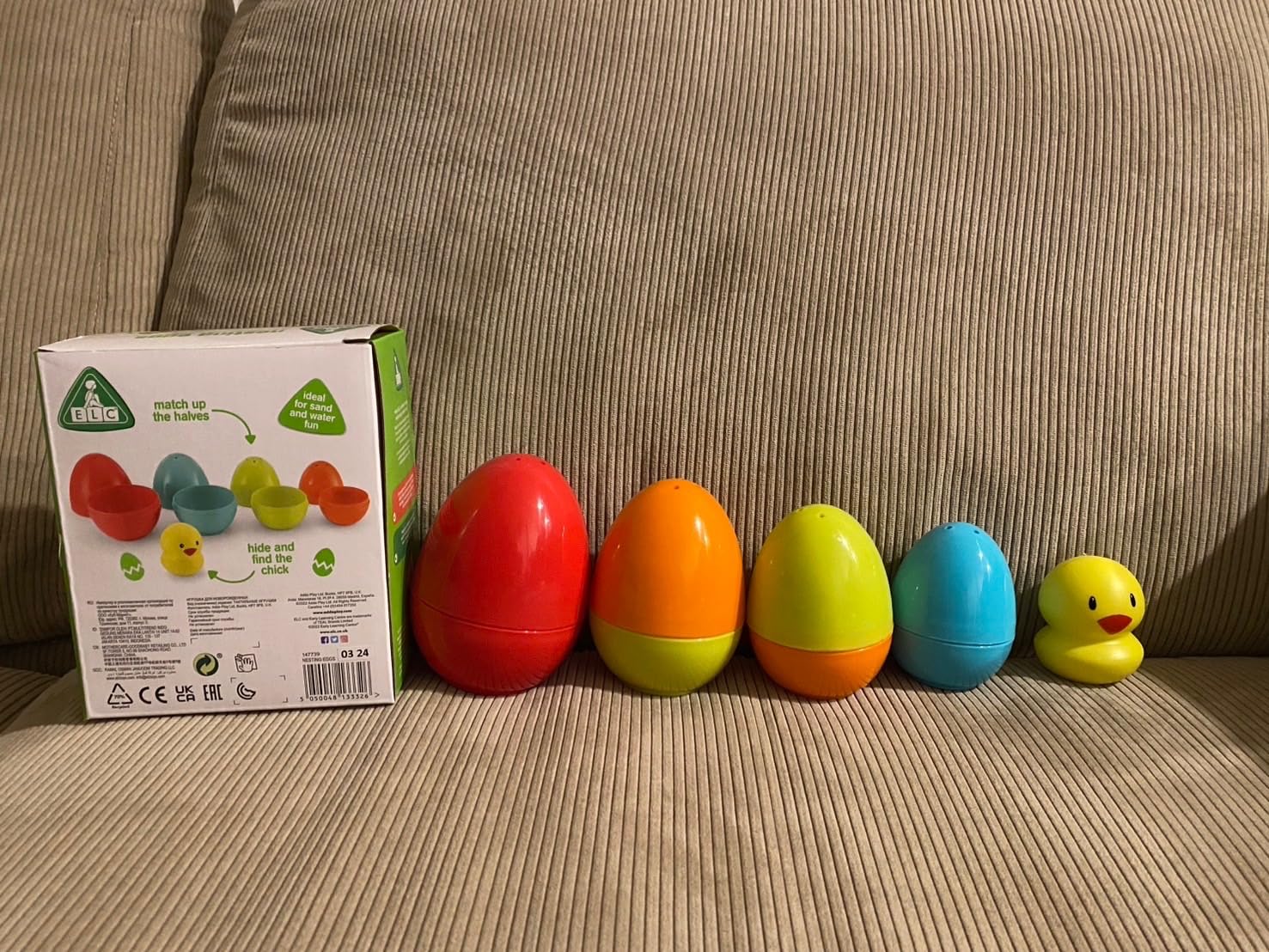 Amazon | Early Learning Centre アーリーラーニングセンター ネスティング エッグ たまごのおもちゃ 赤ちゃんおもちゃ ベビートイ 出産祝い 147739 正規品 ...