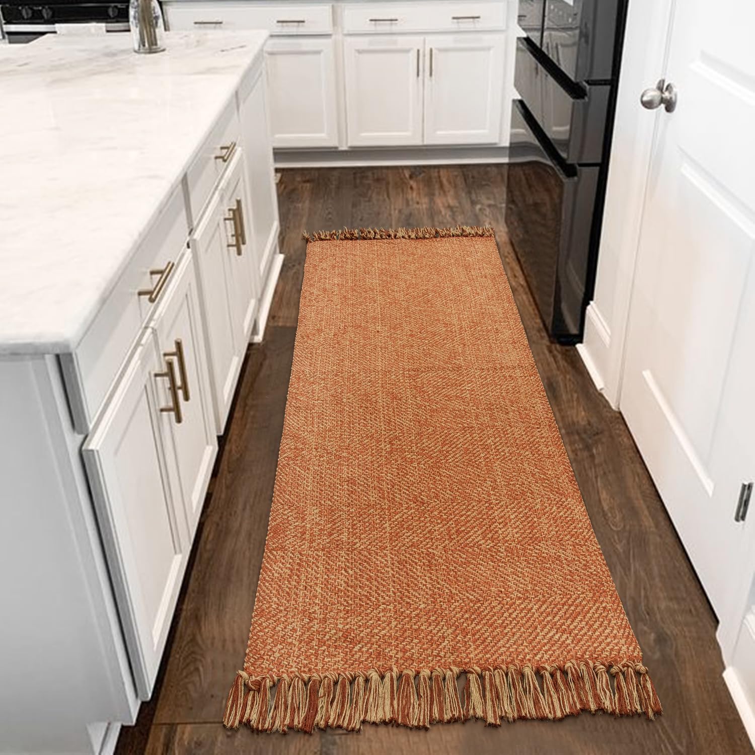 Amazon.com: Collive Hallway Runner Rug, 2' x 6' Hand-Woven Reversible ...