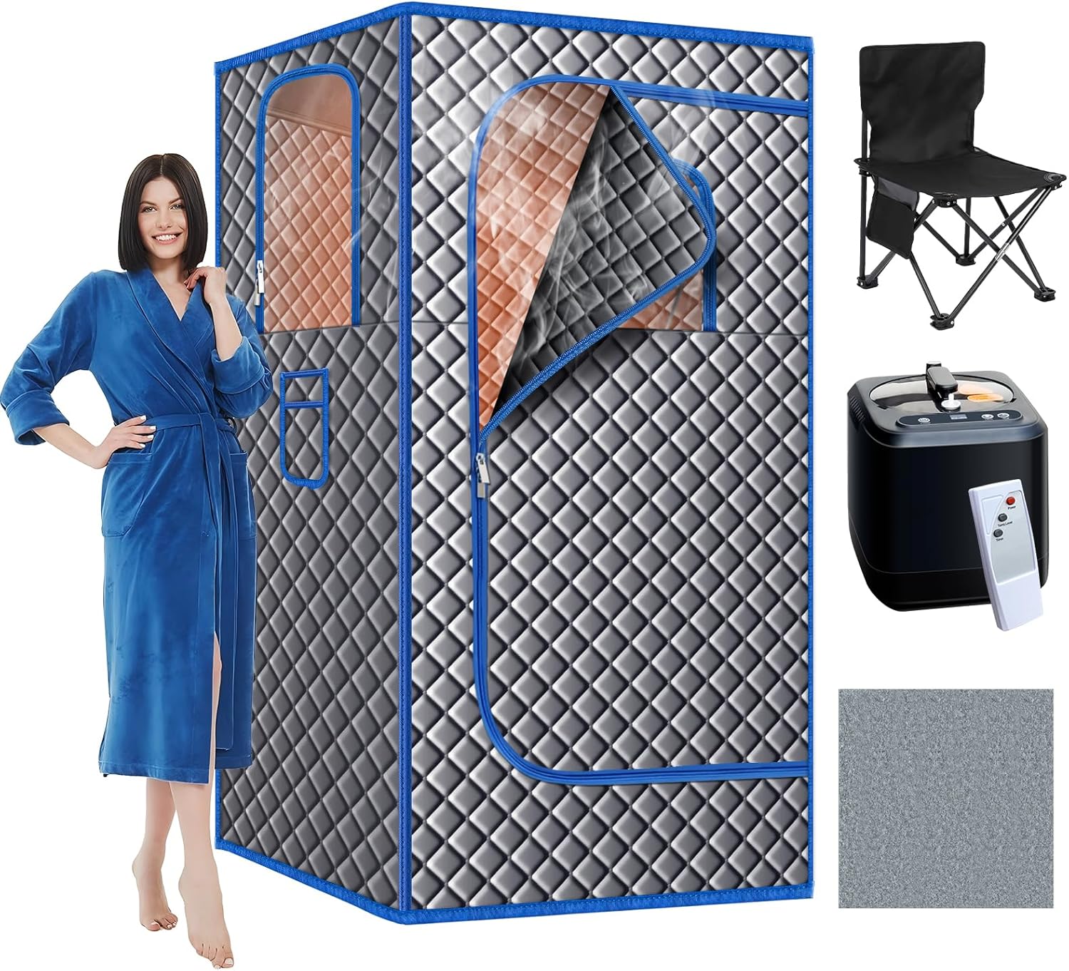 Amazon.com : FizZeal Portable Sauna for Home, Steam Sauna Big Size ...