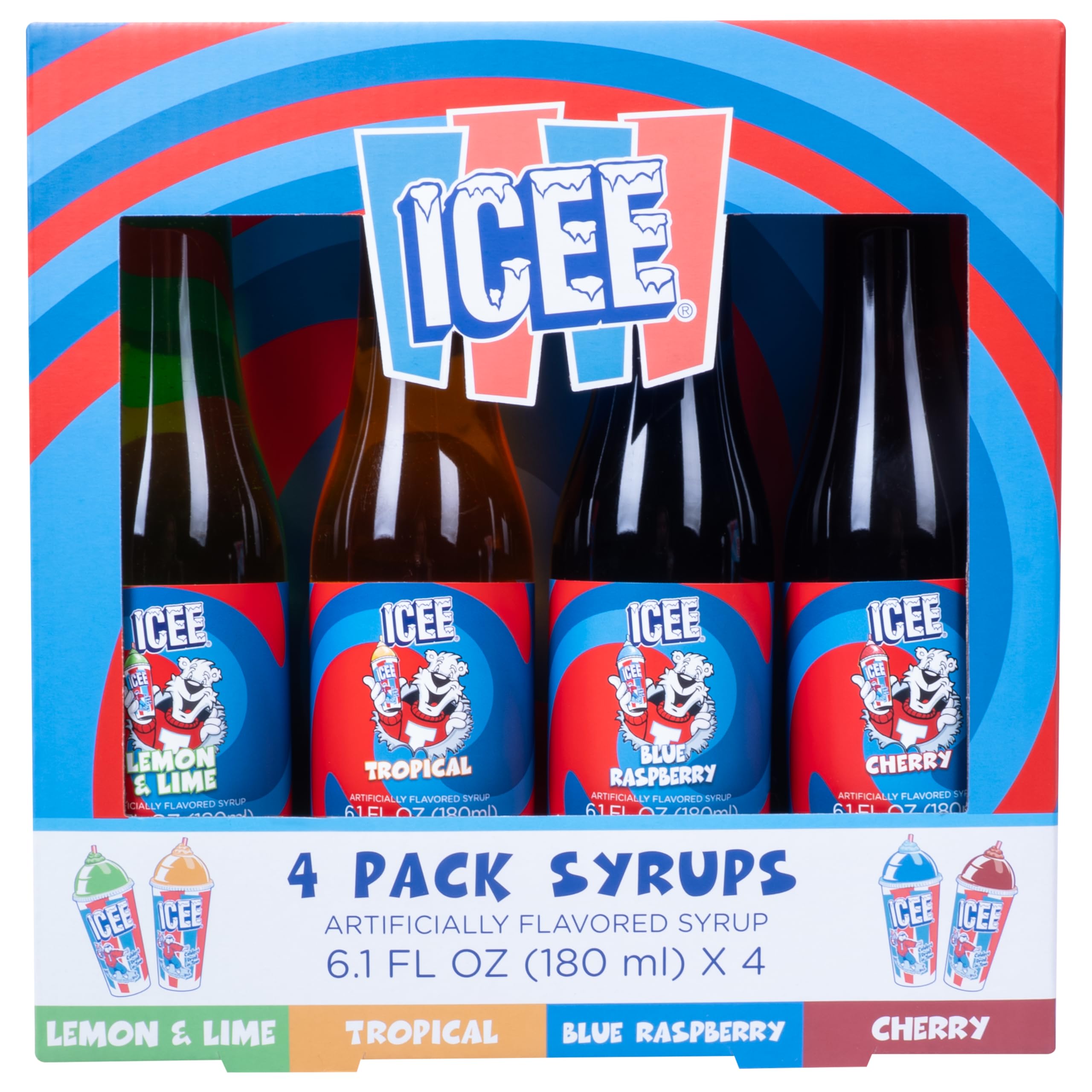 Amazon.com: ICEE 4 Pack Slushie Syrups. Genuine ICEE Slushy syrups ...