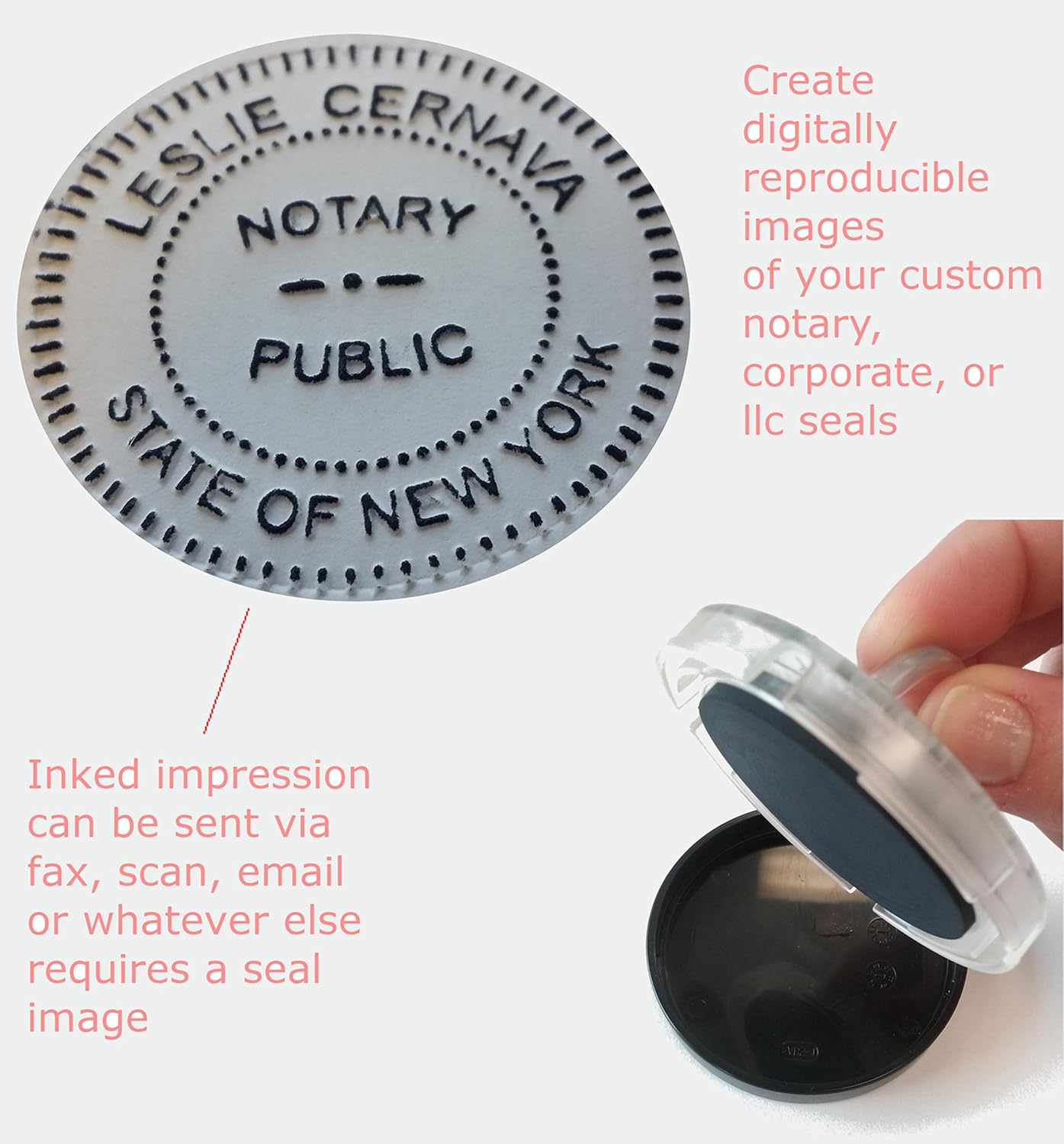 Hubco Seal Impression Inker, Shiny, 2-inch Round Diameter : Amazon.ca ...
