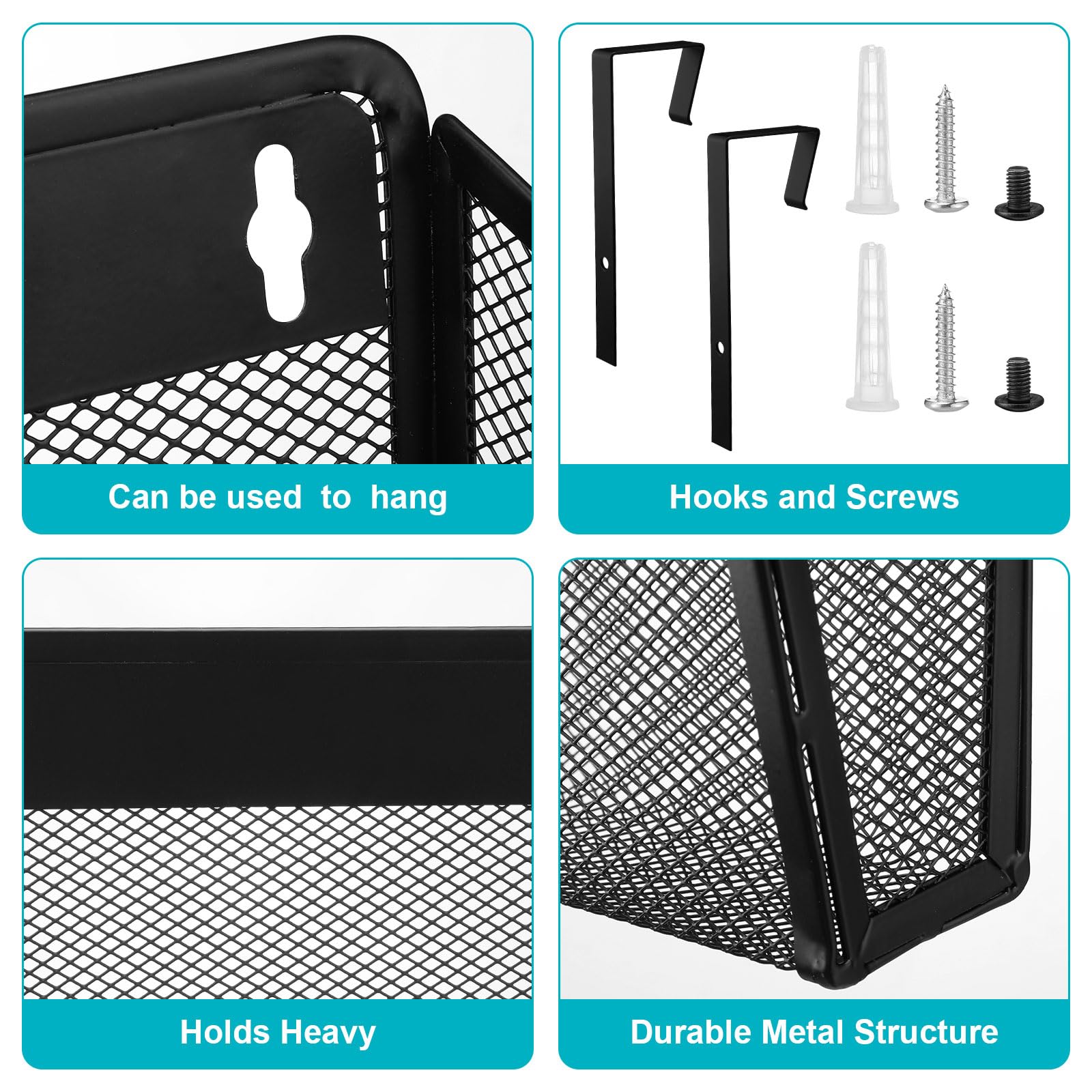 Snapklik.com : Tenceur 3 Pcs Mesh Letter Wall File Folder Cubicle File ...