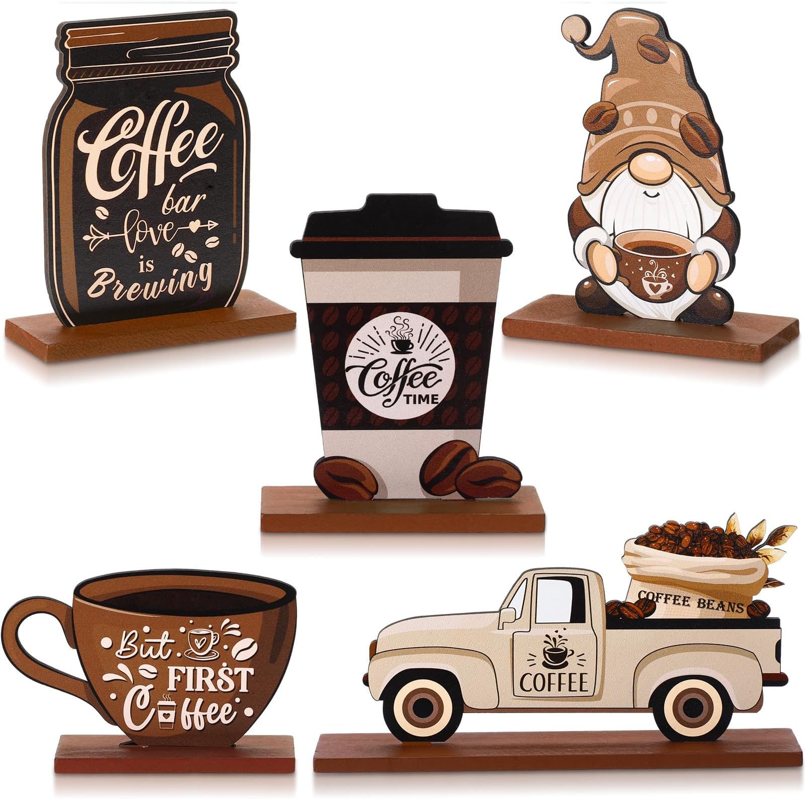 Amazon.com: Jetec Coffee Bar Decor Signs Farmhouse Coffee Bar Wall ...