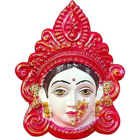 Buy Mahalaxmi Face/Mukhota !! Polyfibre Goddess Mata Mahalakshmi -Laxmi ...