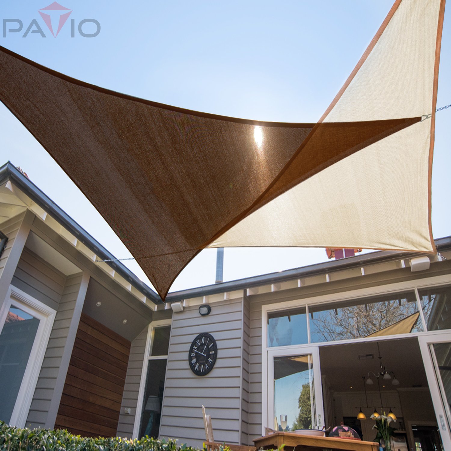 Snapklik.com : Paradise 9 X 9 X 9 Sun Shade Sail Triangle Canopy ...