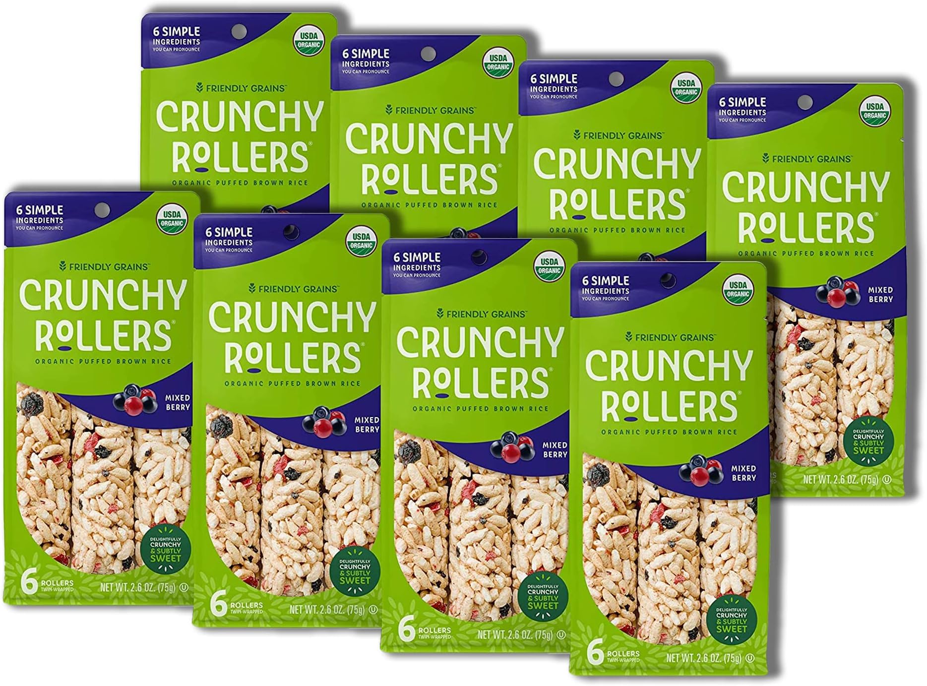 Amazon.com: Original Brown Rice Crunchy Rollers - Organic Rice Healthy ...