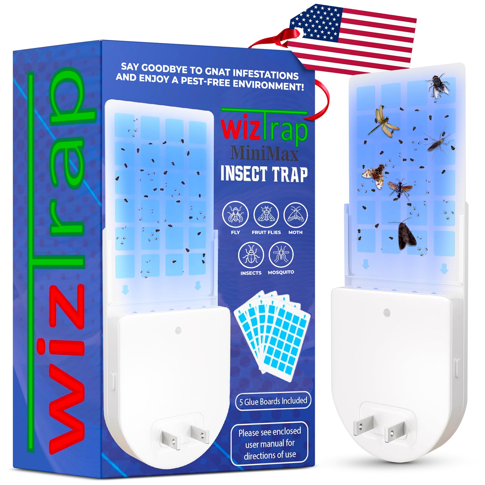 Amazon.com : WizTrap MiniMax Plug in Fruit Fly Traps for Indoors! A ...