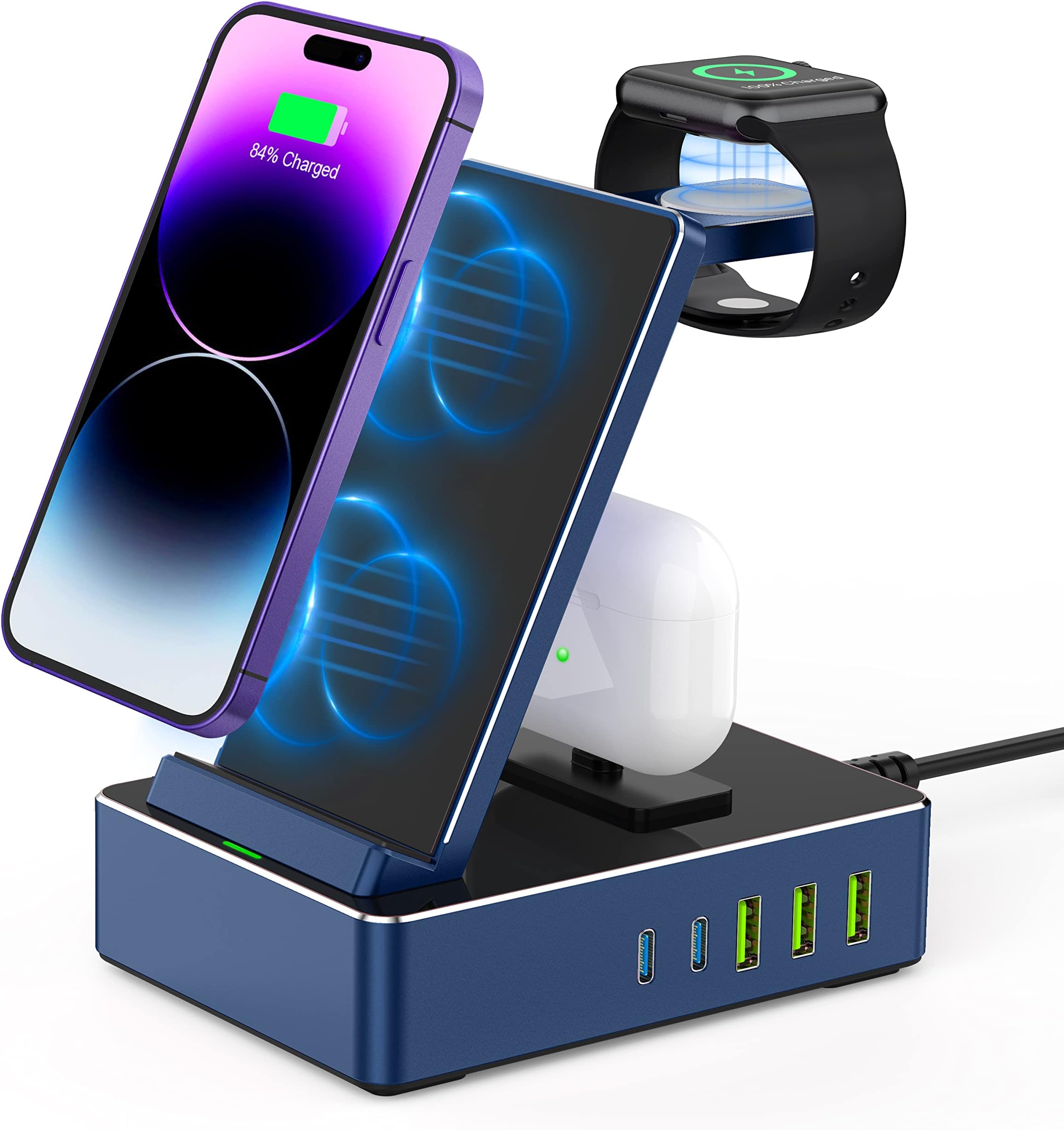 Amazon.com: 100W Aluminum Alloy Charging Station for Multiple Devices ...