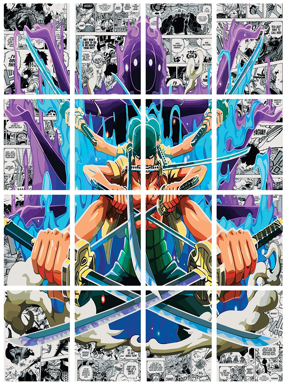 Zoro Poster One Piece Poster - One Piece Stickers - Zoro Roronoa Anime ...