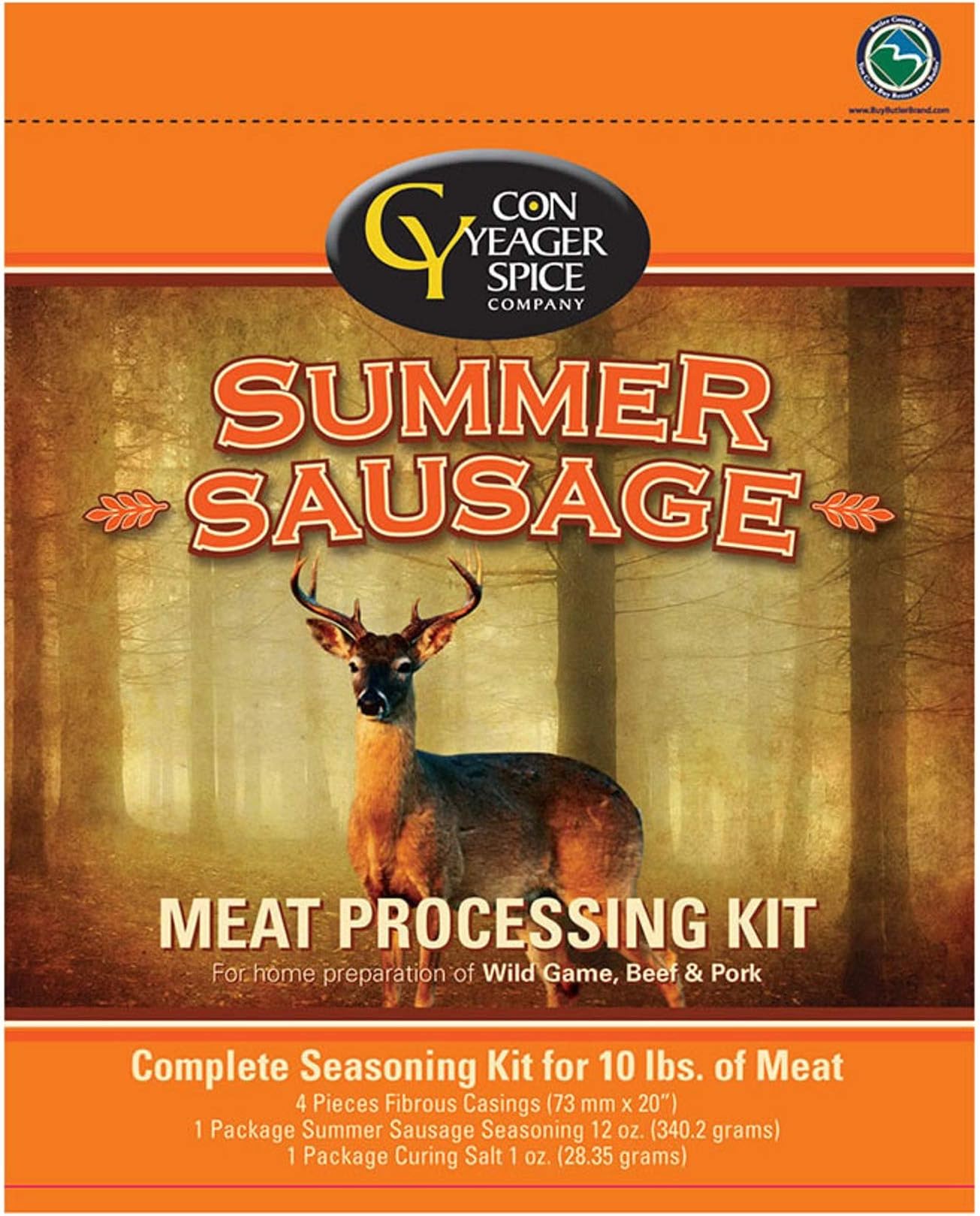Amazon.com : Con Yeager Spice Bologna 10 Pounds of Meat Processing Kit ...