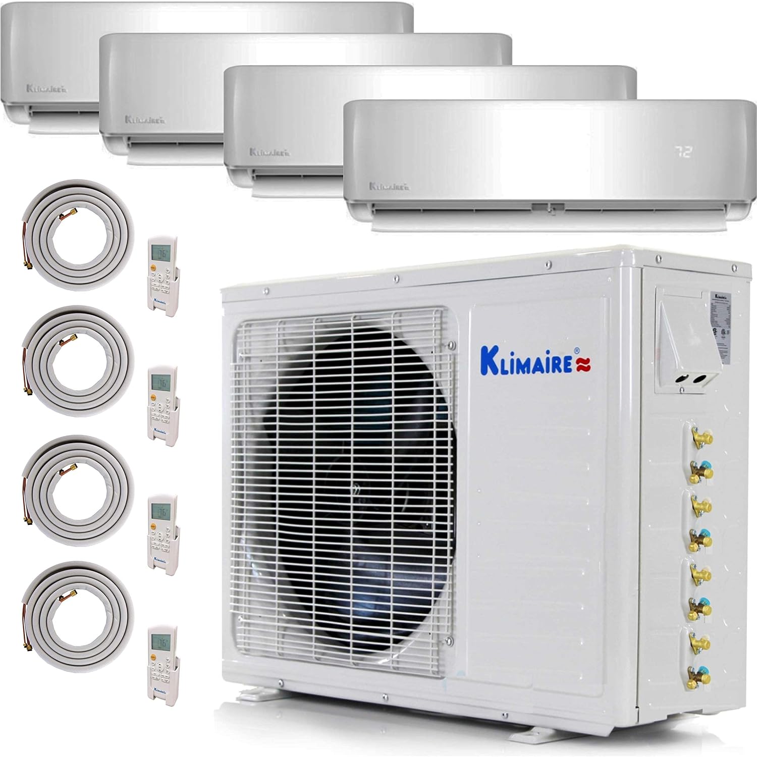 Amazon.com: Multi Zone Mini Split Ductless Air Conditioner - Quad Zone ...