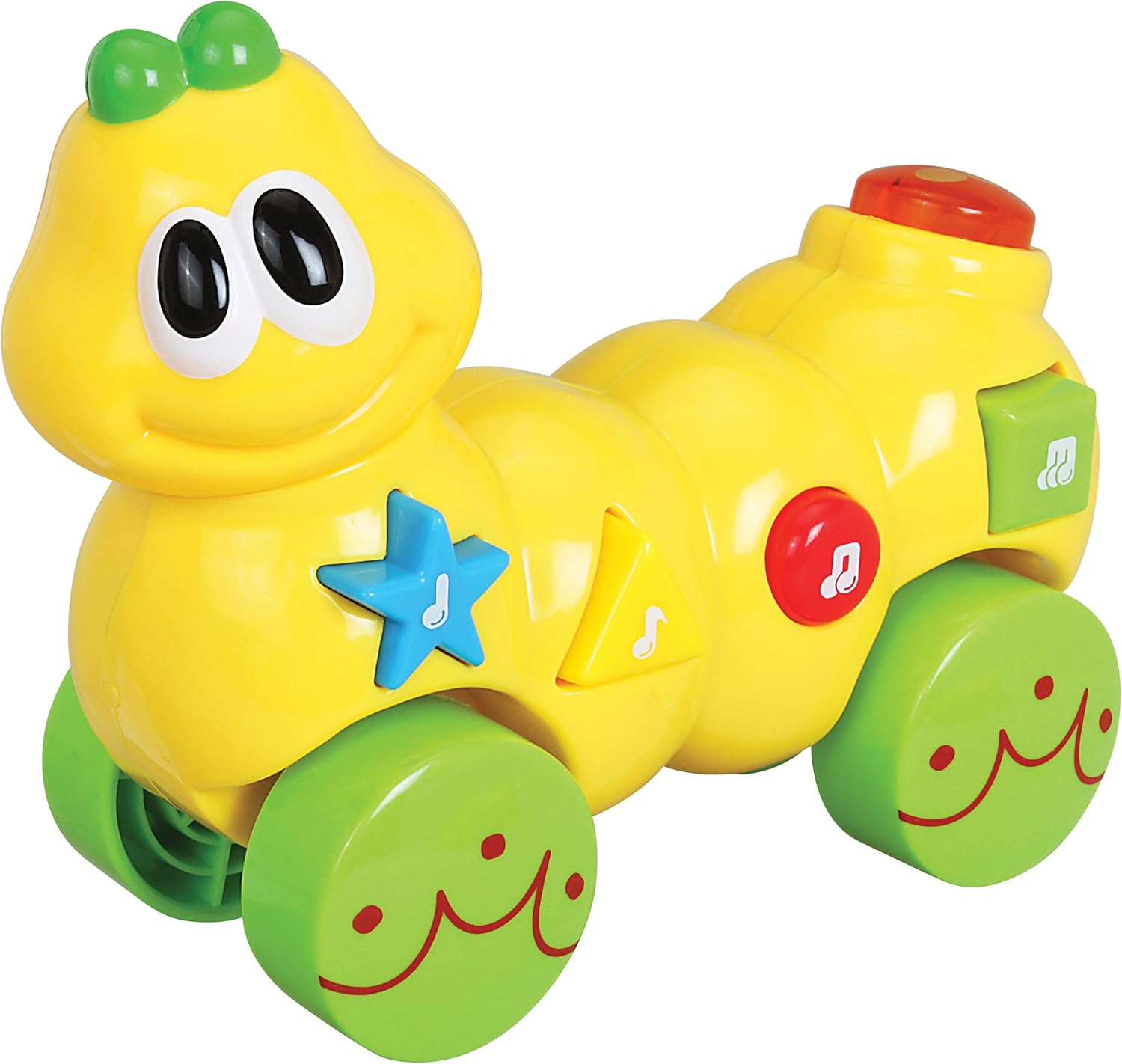 Amazon.com: Navystar Musical Roll Along Caterpillar Playmates, White ...