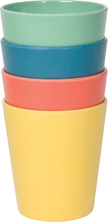 Amazon.com: Now Designs Ecologie Small Dinner Cups, Set of Four, Fiesta ...
