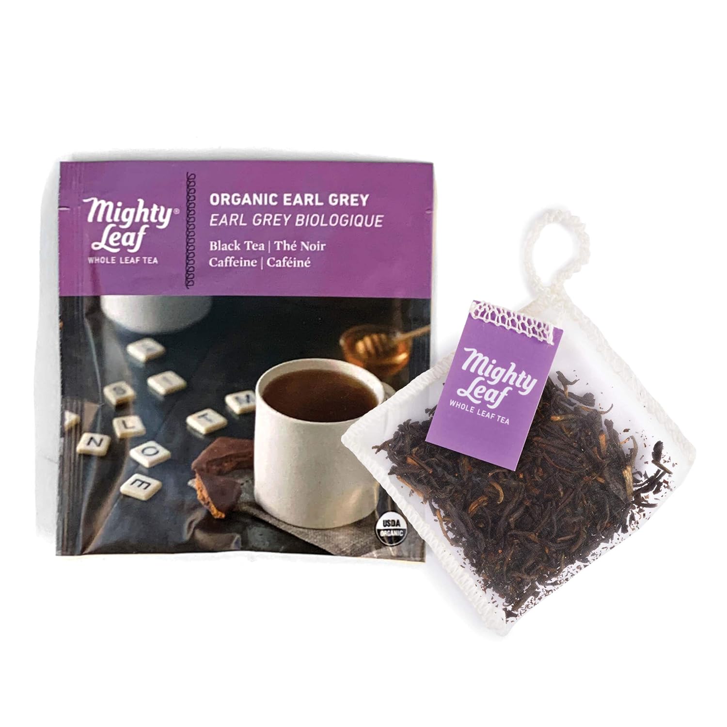 Amazon.com : Mighty Leaf Organic Earl Grey Tea, 100 Tea Pouches : Chai ...