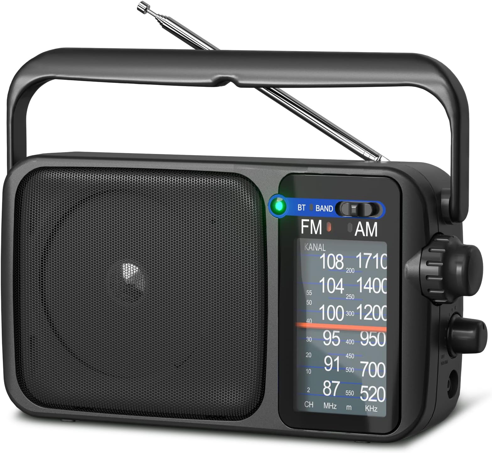Amazon.com: AM FM Radio with Best Reception,Bluetooth Portable AM FM ...