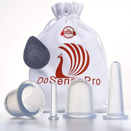 Amazon.com: Silicone Facial Cupping Therapy Set - Eye and Face Vacuum ...