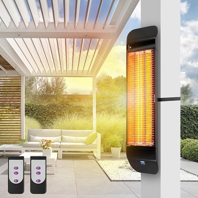 ZeboZap KDHT1500 Infrared Electric Patio Heater with Strap to Post ...