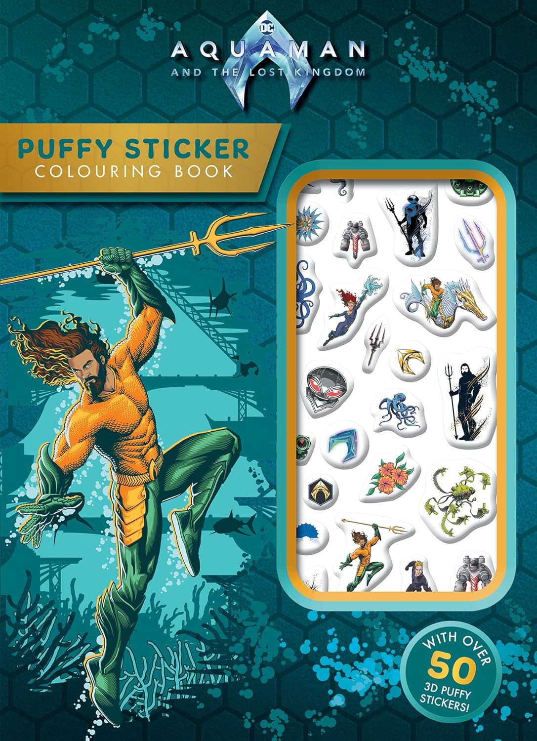 Aquaman and the Lost Kingdom: Puffy Sticker Colouring Book (DC Comics ...