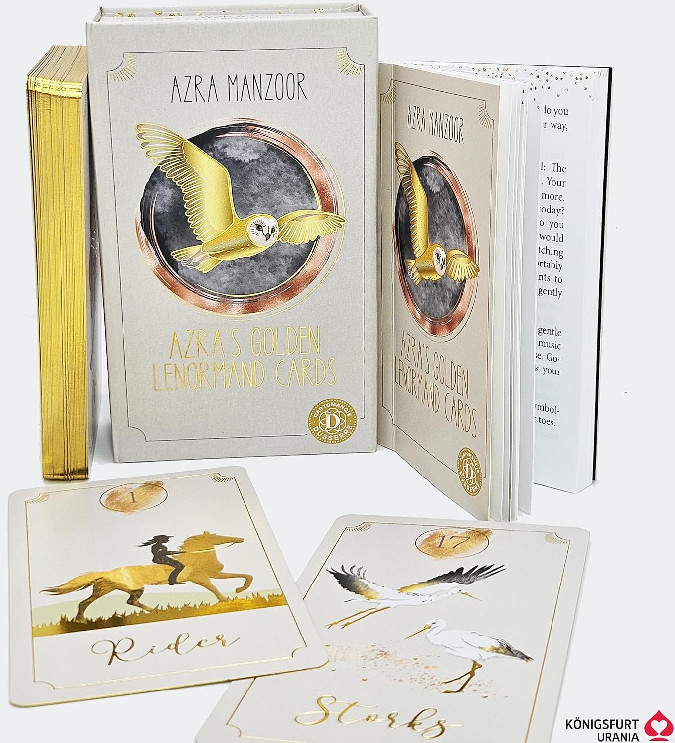 Amazon | Azra's Golden Lenormand: 36 Golden Lenormand cards in modern ...