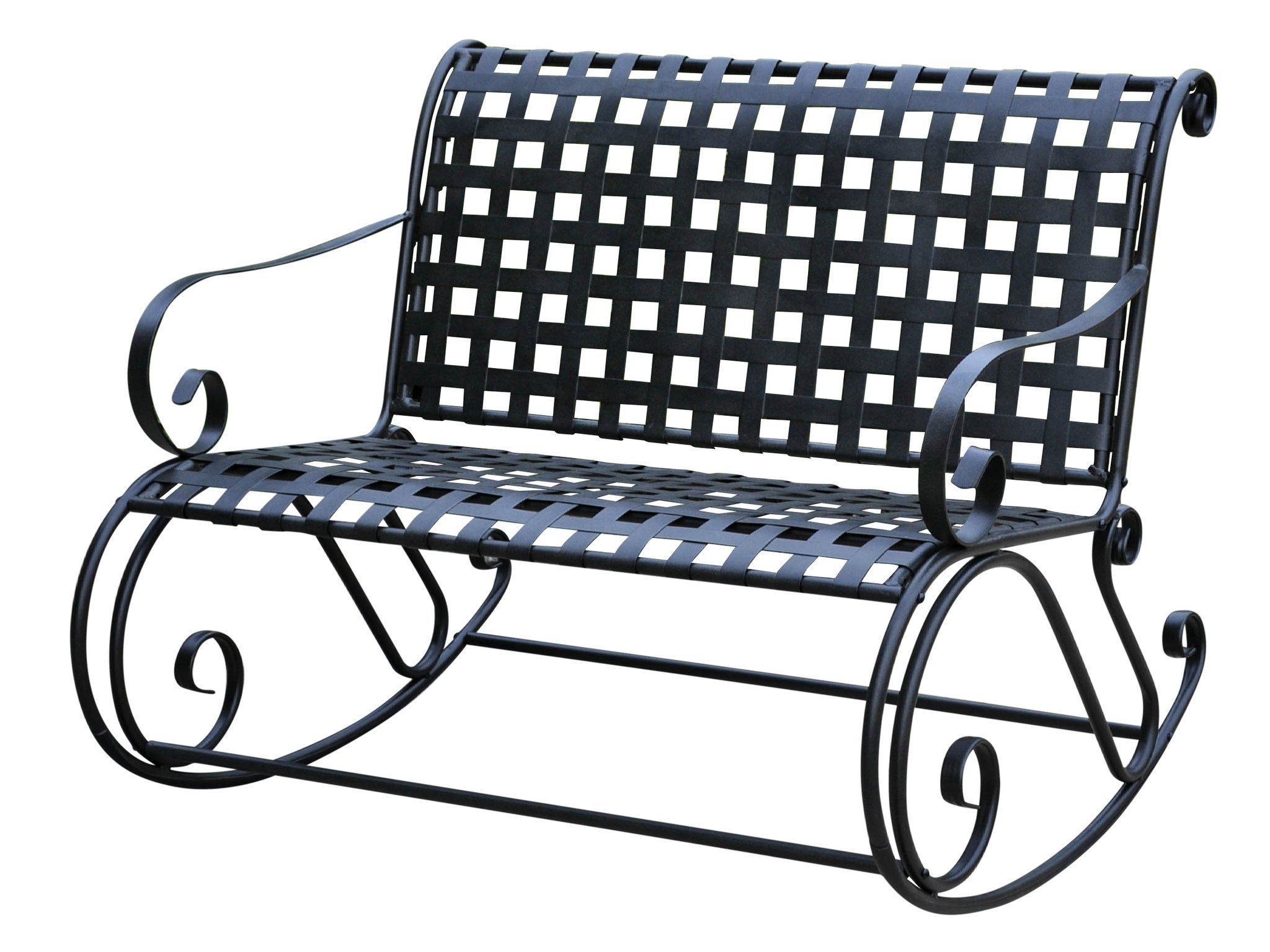 Amazon.com : International Caravan Iron Scroll Double Rocker - Antique ...