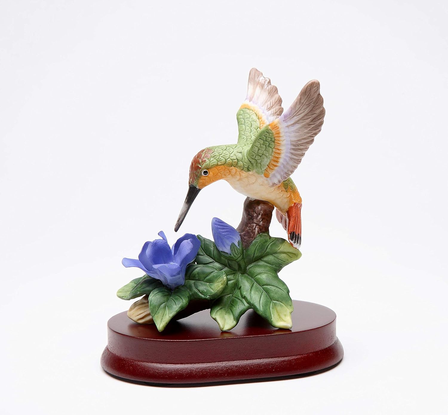 Amazon.com: Cosmos Gifts Fine Porcelain Hummingbird with Purple Violet ...