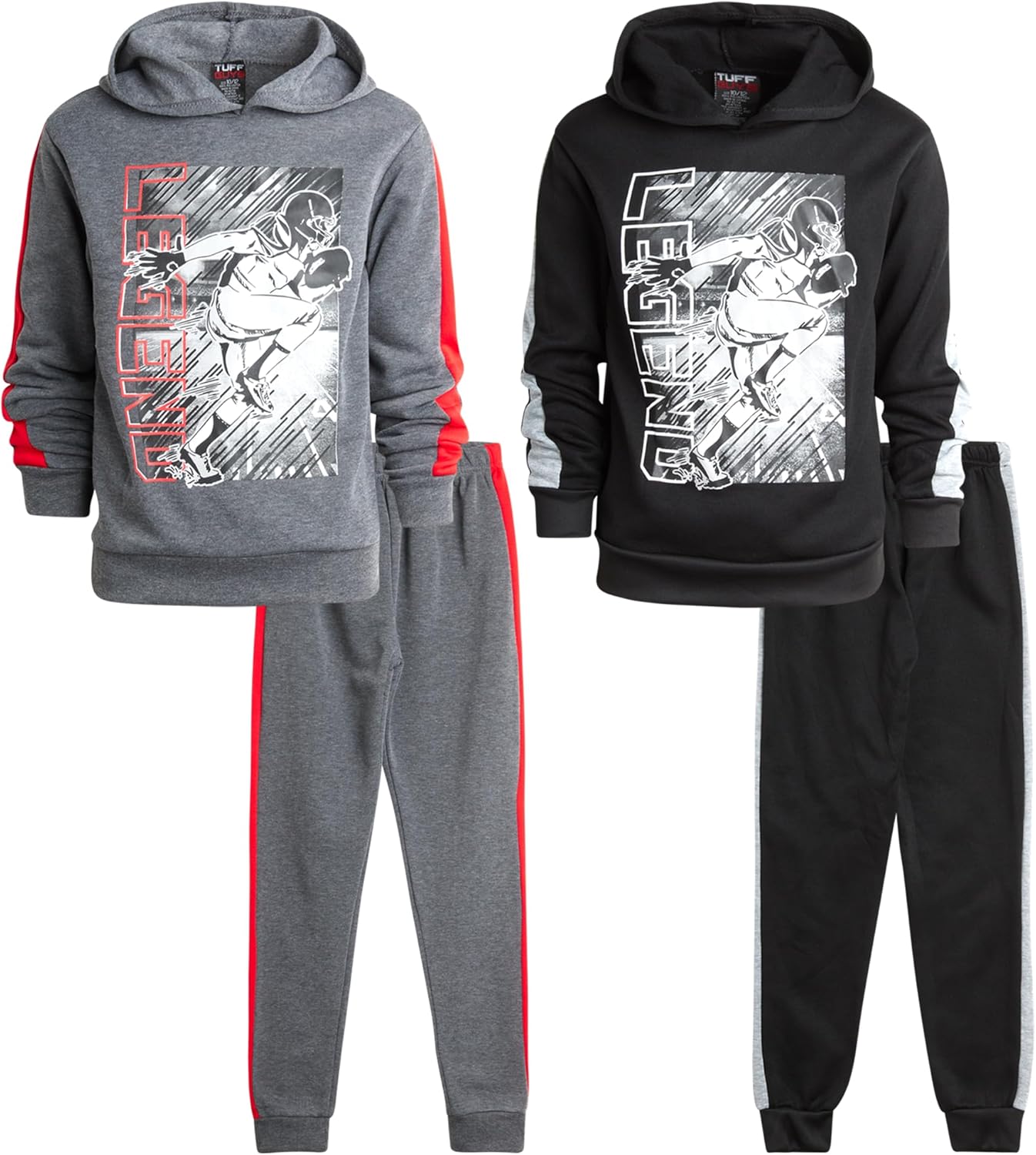 Amazon.com: Pro Athlete Boys' Sweatsuit Set - 4 Piece Active Fleece ...