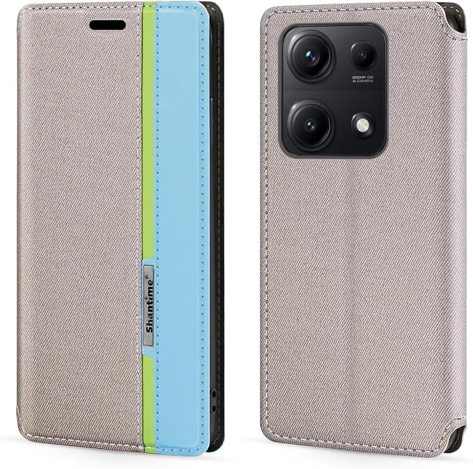 Colorblock Invisible Magnetic PU Leather Flip Case Compatible with ...