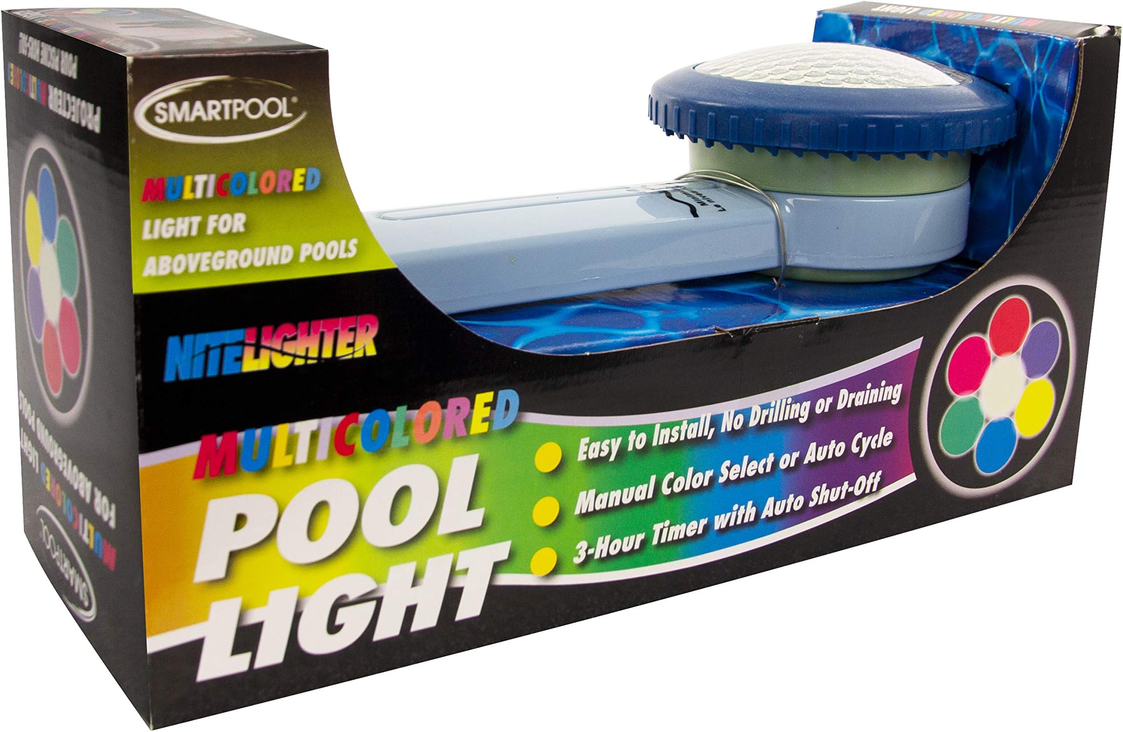 Amazon.com : Nitelighter 100 Watt Multicolor Above Ground Pool Light ...