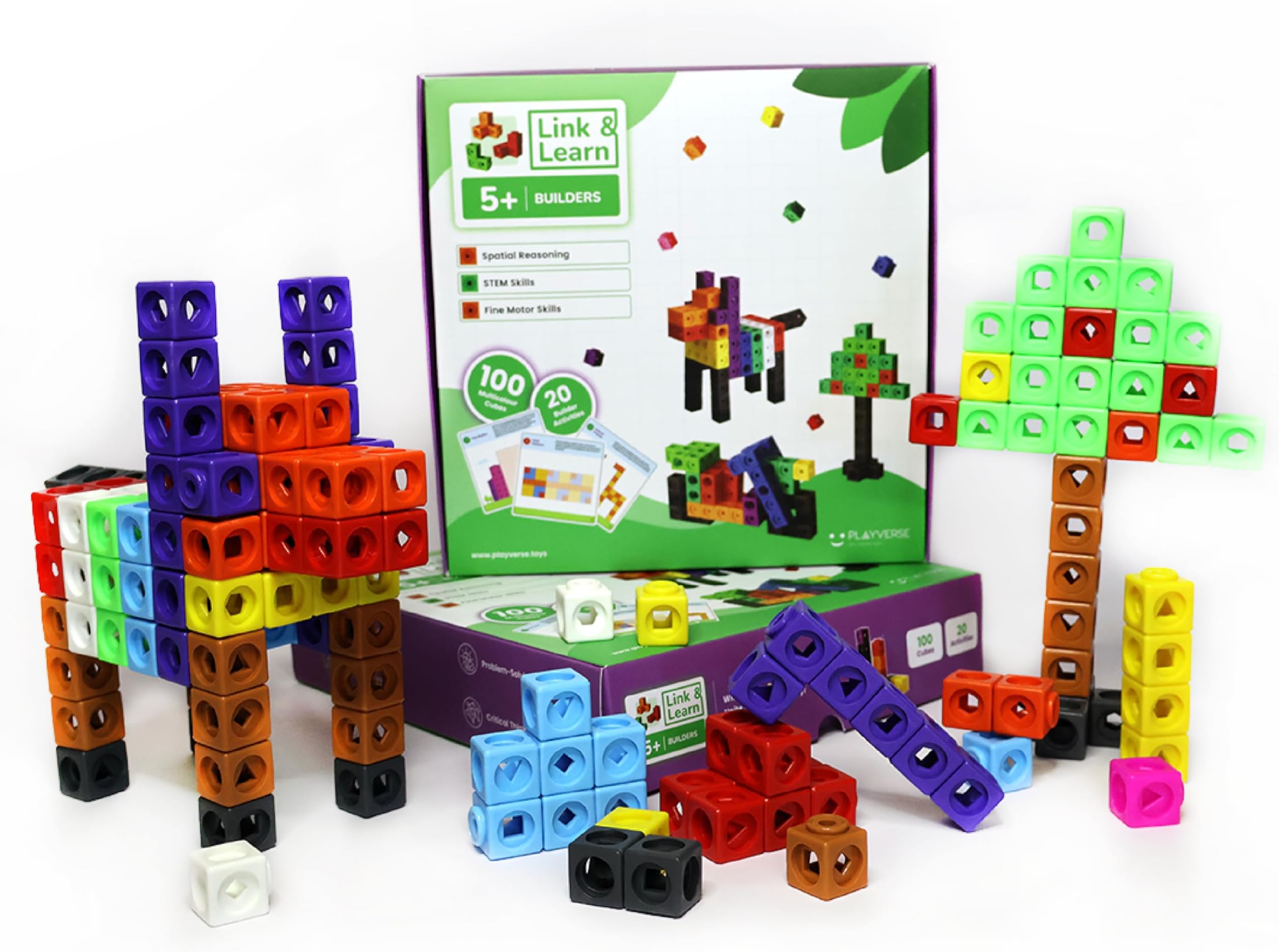 Buy Webby Plastic Building Blocks Construction (Multicolour) - Set of ...