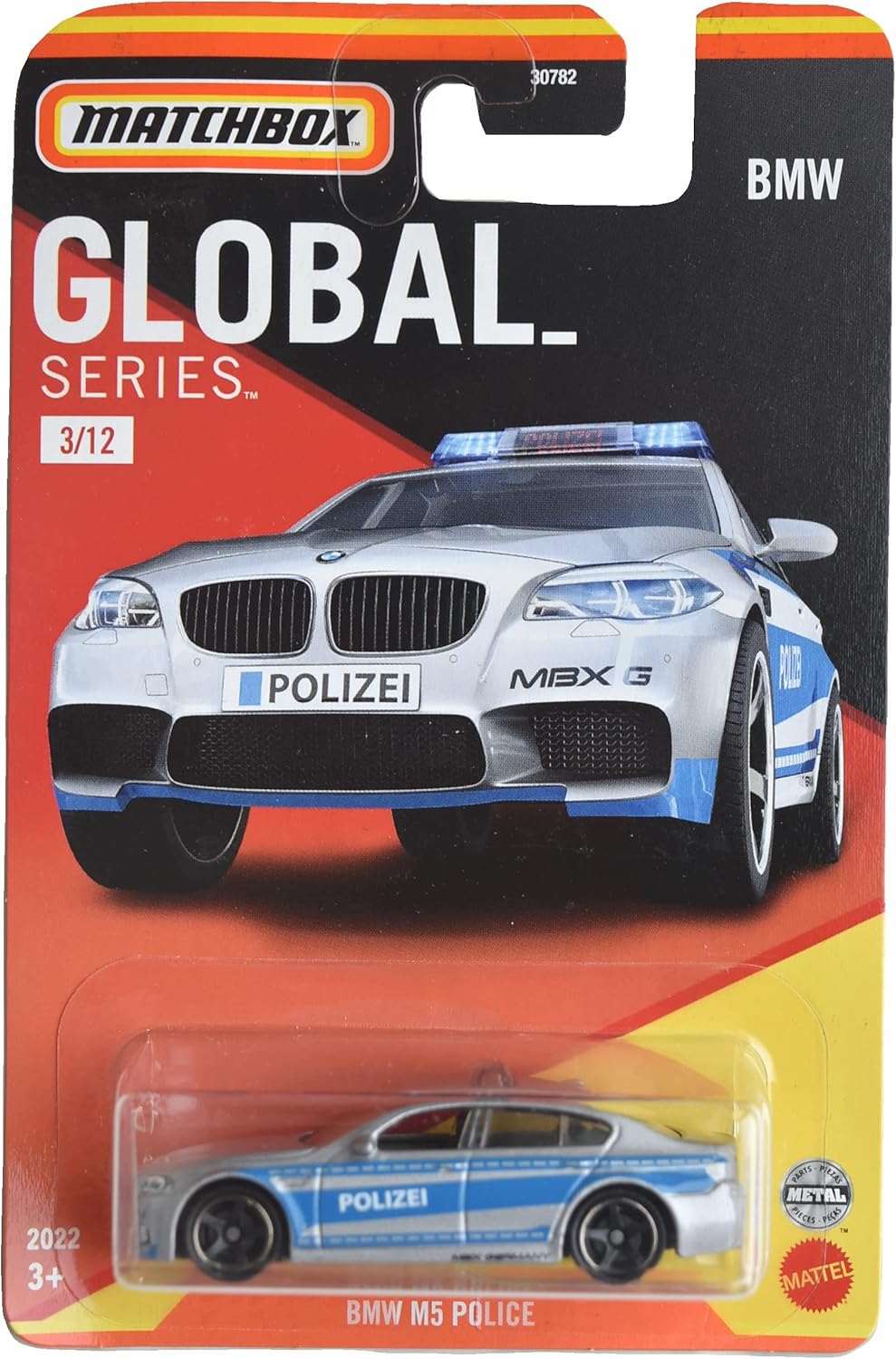 Amazon.com: Matchbox BMW M5 Police, Global Series 3/12 : Toys & Games