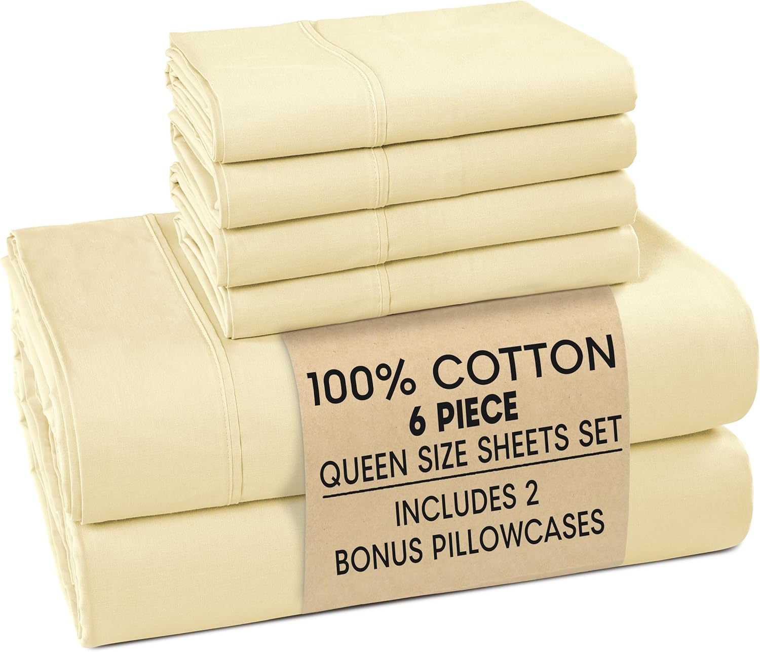 Amazon.com: Casa Platino 100% Cotton Percale Sheet Queen – Crisp Queen ...