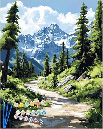 Amazon.com: Artbrush Tower Olympic Forest Paint by Number, Olympic ...