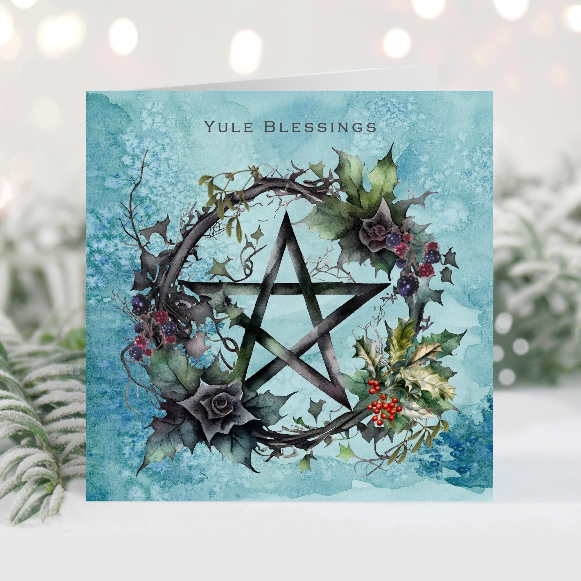 Yule Card - Yule Stag (Briar) : Amazon.co.uk: Stationery & Office Supplies