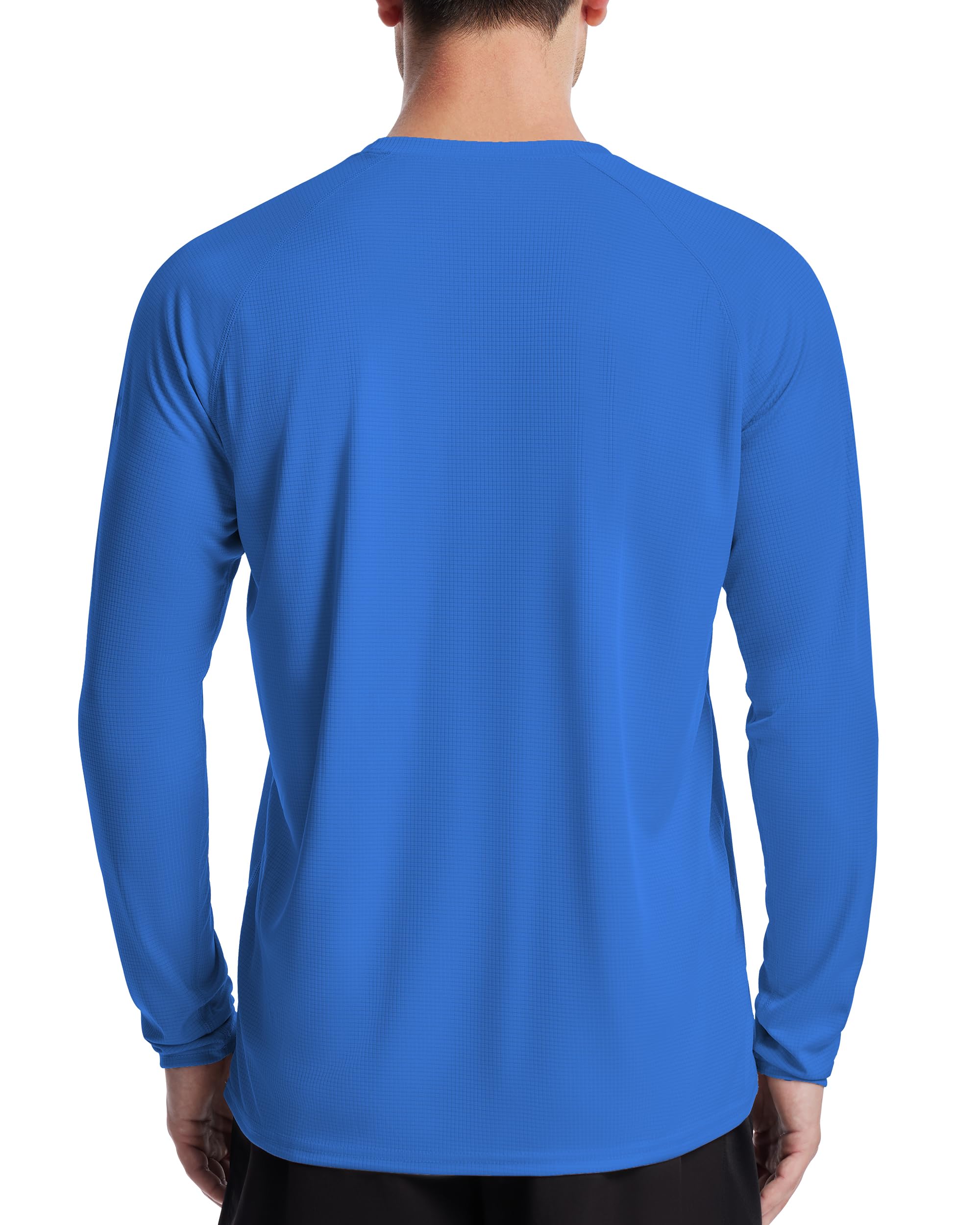 Snapklik.com : Mens UPF 50+ Swim Rash Guard, Long Sleeve UV Sun ...