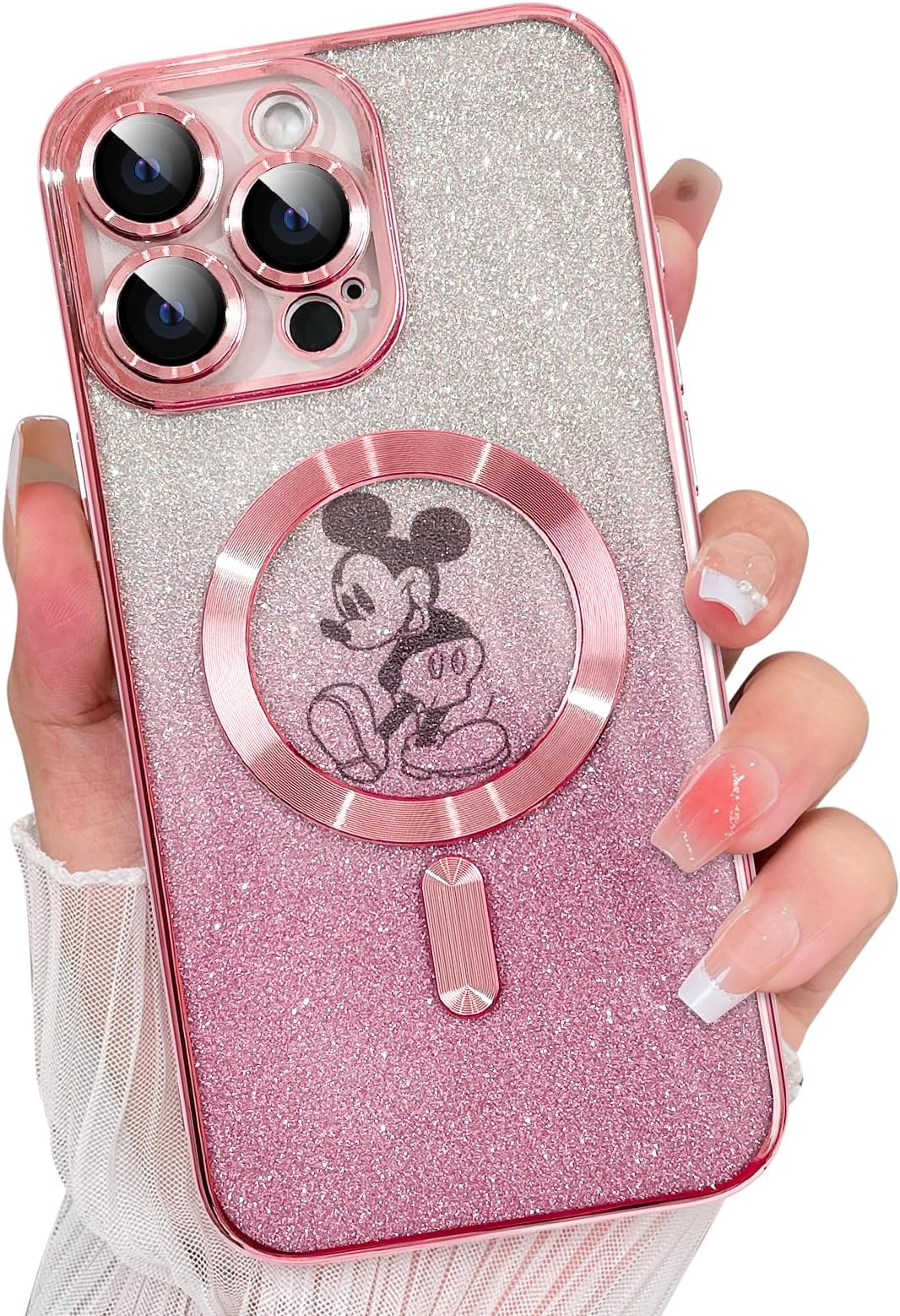 Amazon.com: iPhone 16 Pro Max Disney Mickey Mouse Classic Pose Black ...