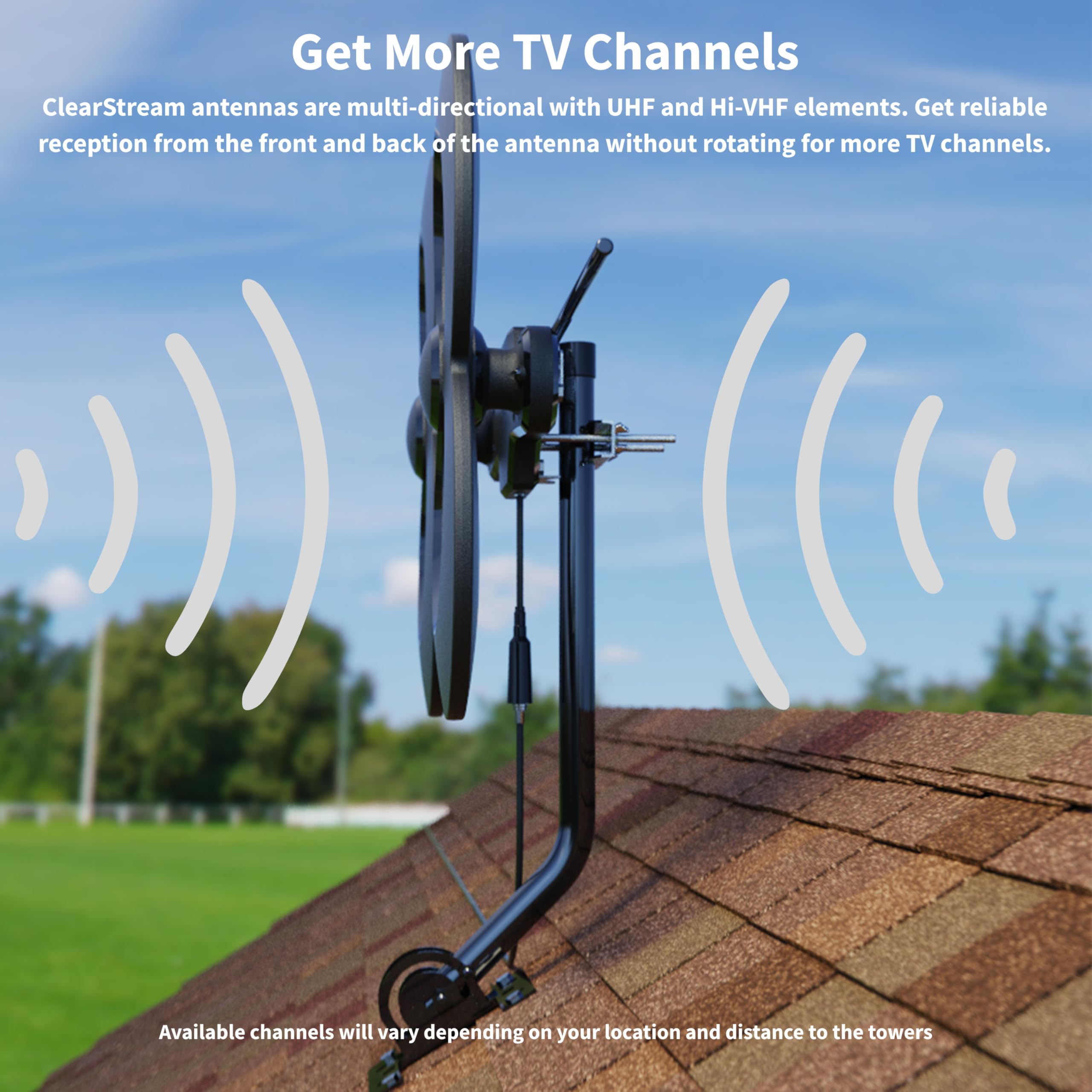 Snapklik.com : Antennas Direct ClearStream 2MAX Indoor Outdoor TV ...