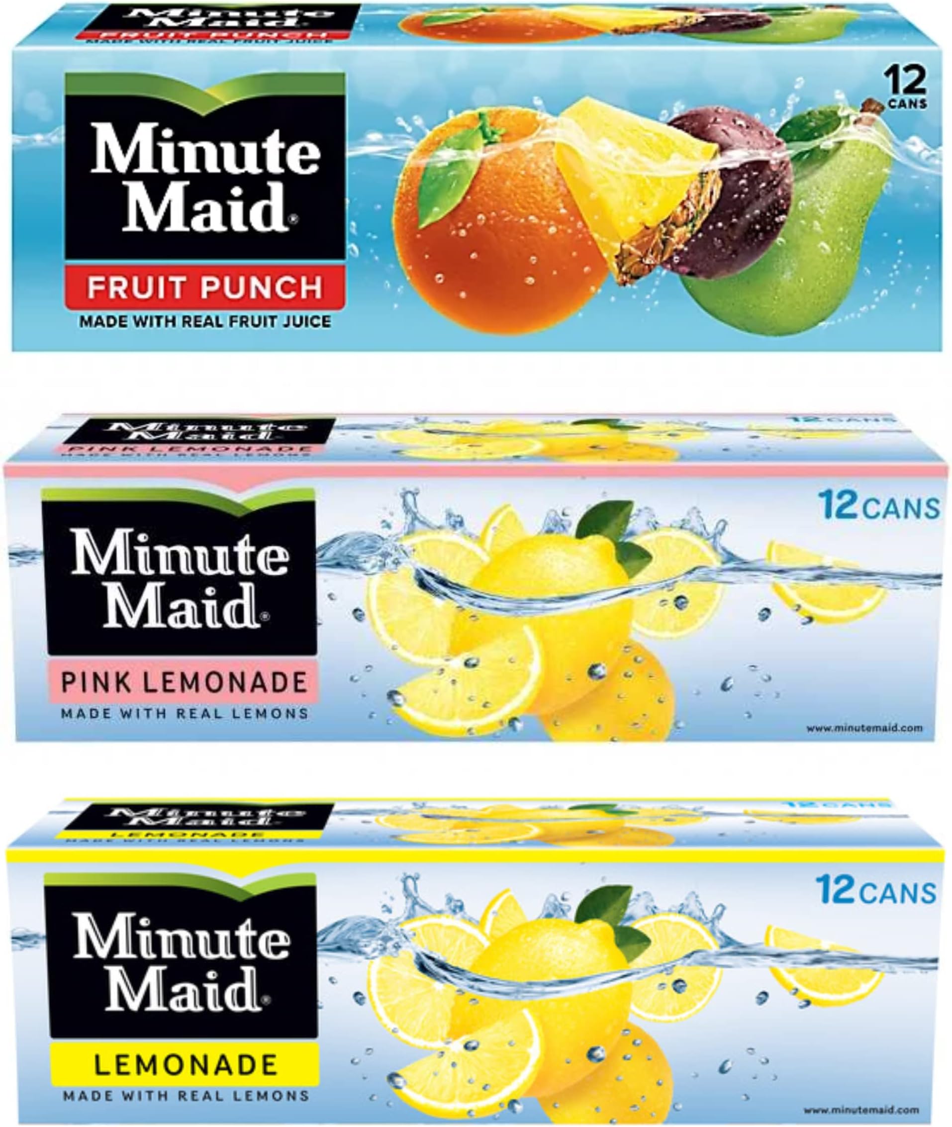 Amazon.com: Minute Maid Light Lemonade Fruit Drink, 12 Fl Oz (pack of 12)